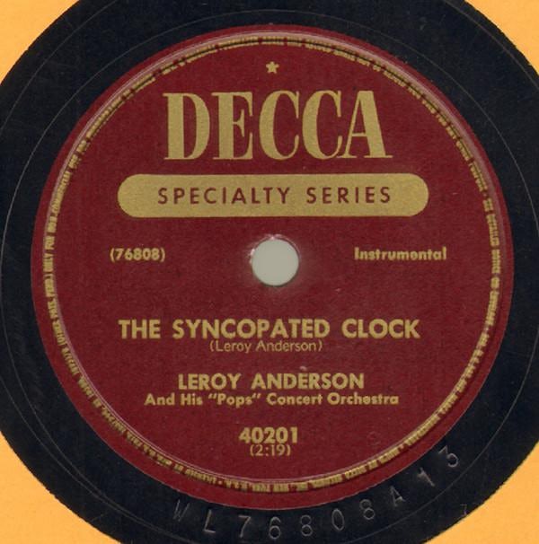 The Syncopated Clock / The Waltzing Cat - Leroy Anderson And His "Pops ...
