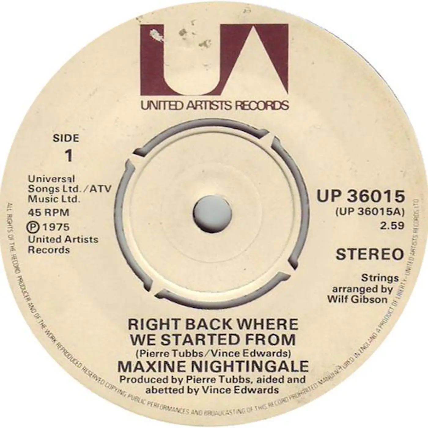 Maxine Nightingale RIGHT BACK WHERE WE STARTED FROM CD