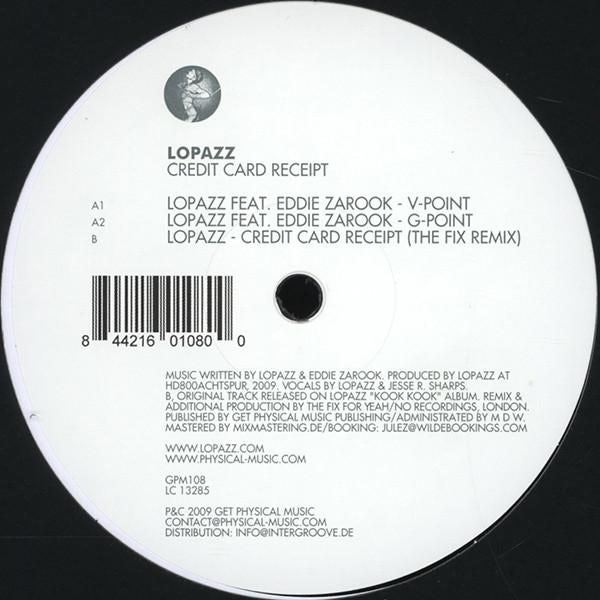 Credit Card Receipt - Lopazz