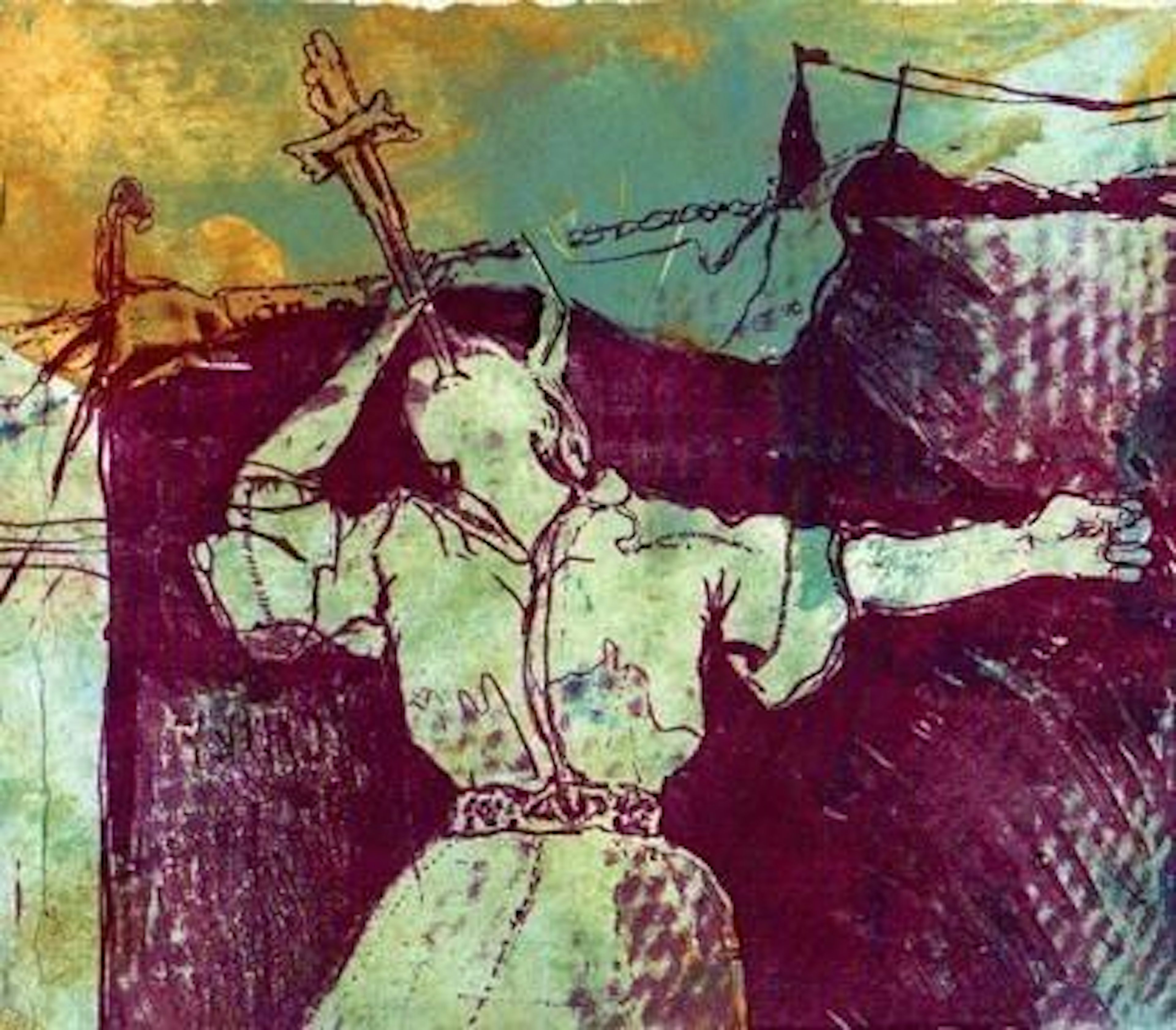 Big Blood & THE BLEEDIN' HEARTS Vinyl Record