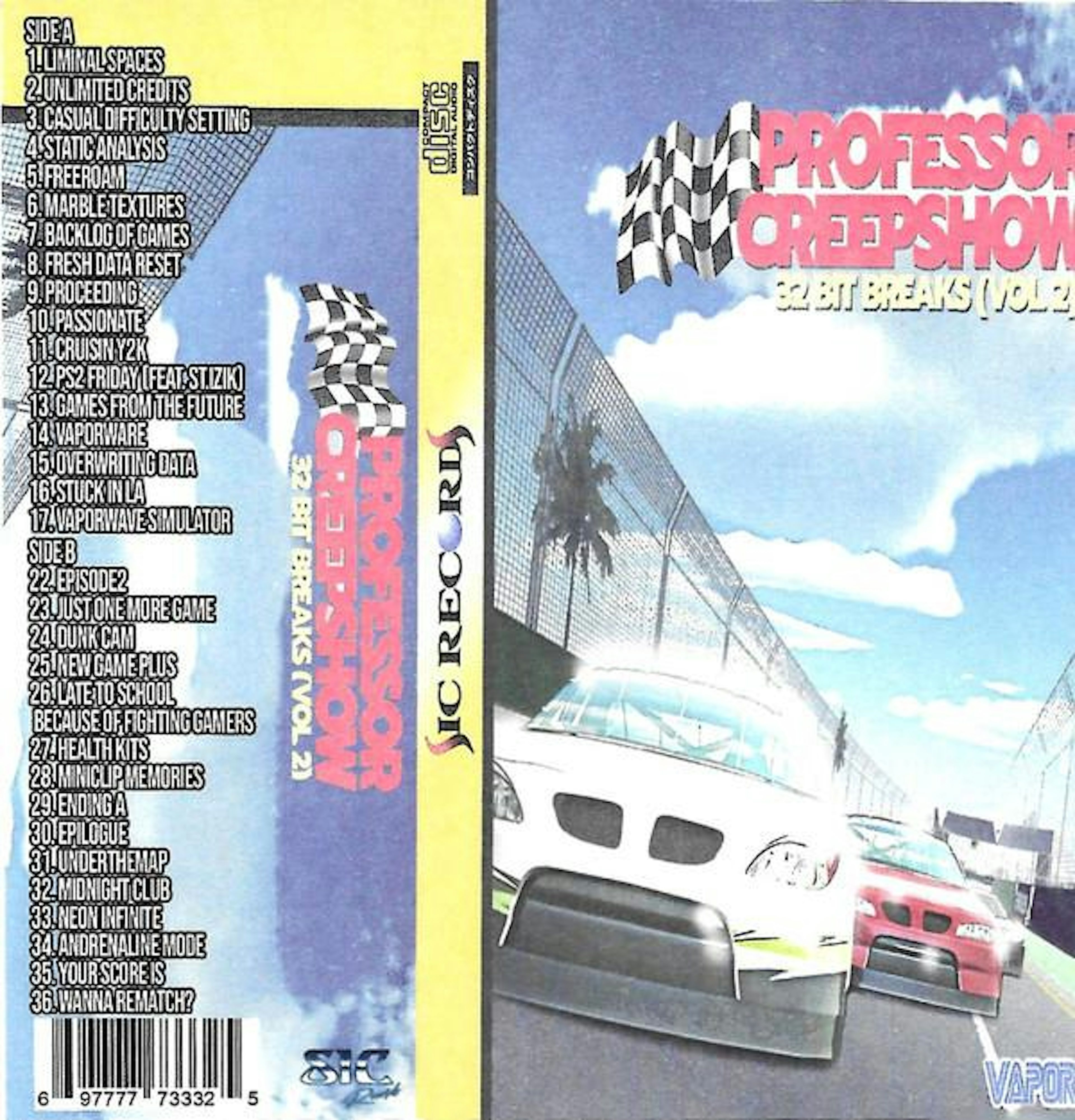 Professor Creepshow 32 BIT BREAKS VOL.2 (2LP) Vinyl Record