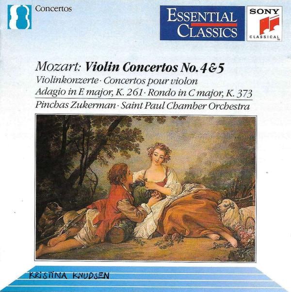 Violin Concertos No. 4 & 5 - Wolfgang Amadeus Mozart, Pinchas Zukerman, The Saint Paul Chamber ...