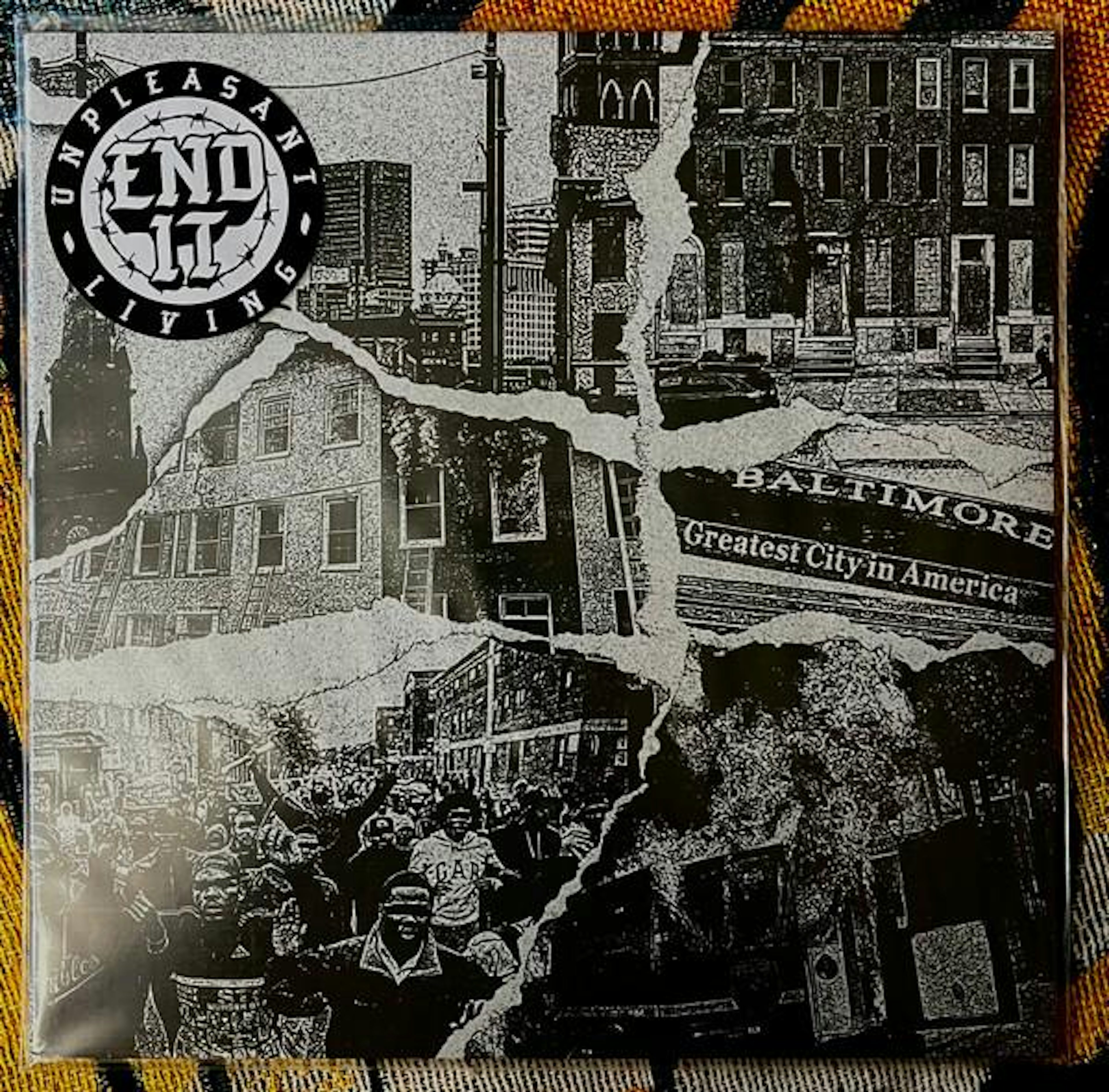 End It UNPLEASANT LIVING (PURPLE VINYL) Vinyl Record