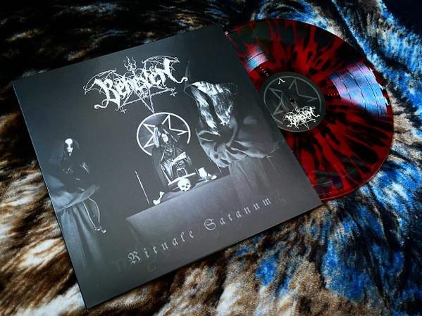 Behexen RITUALE SATANUM (TRANSPARENT RED & BLACK SPLATTER VINYL) Vinyl ...
