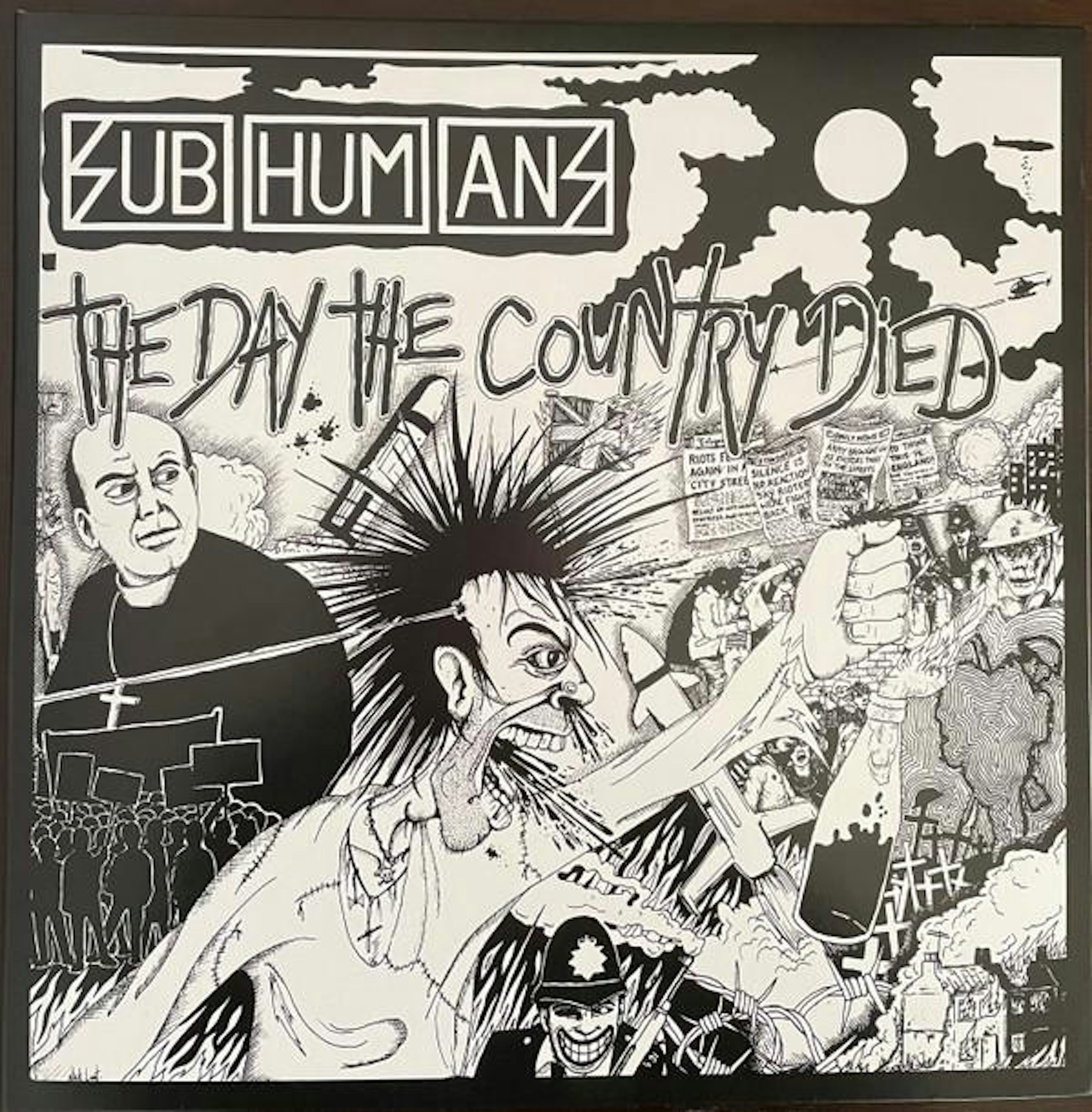 Subhumans THE DAY THE COUNTRY DIED Vinyl Record