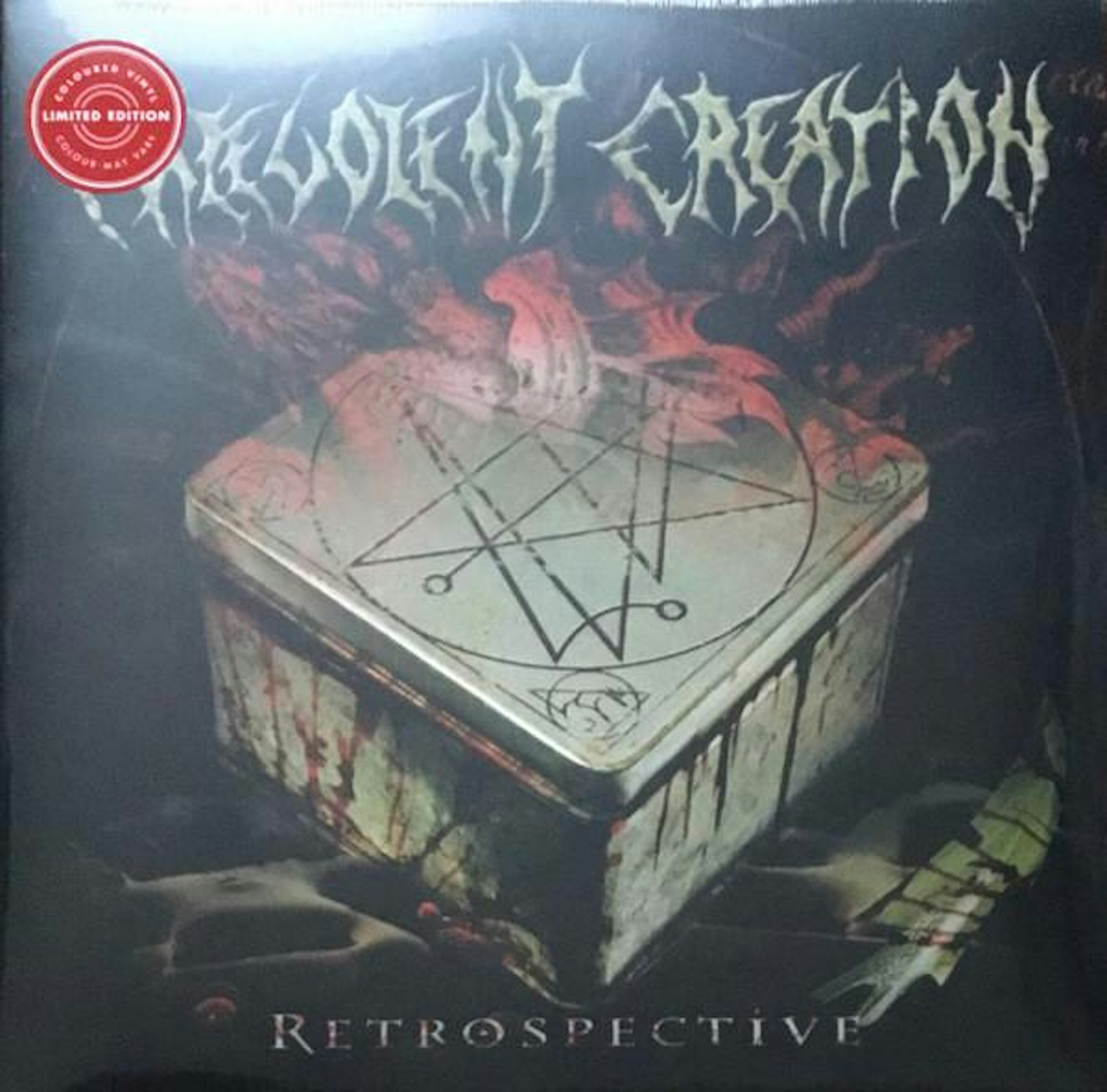 Malevolent Creation RETROSPECTIVE (RED & BLACK SPLATTER VINYL) Vinyl Record