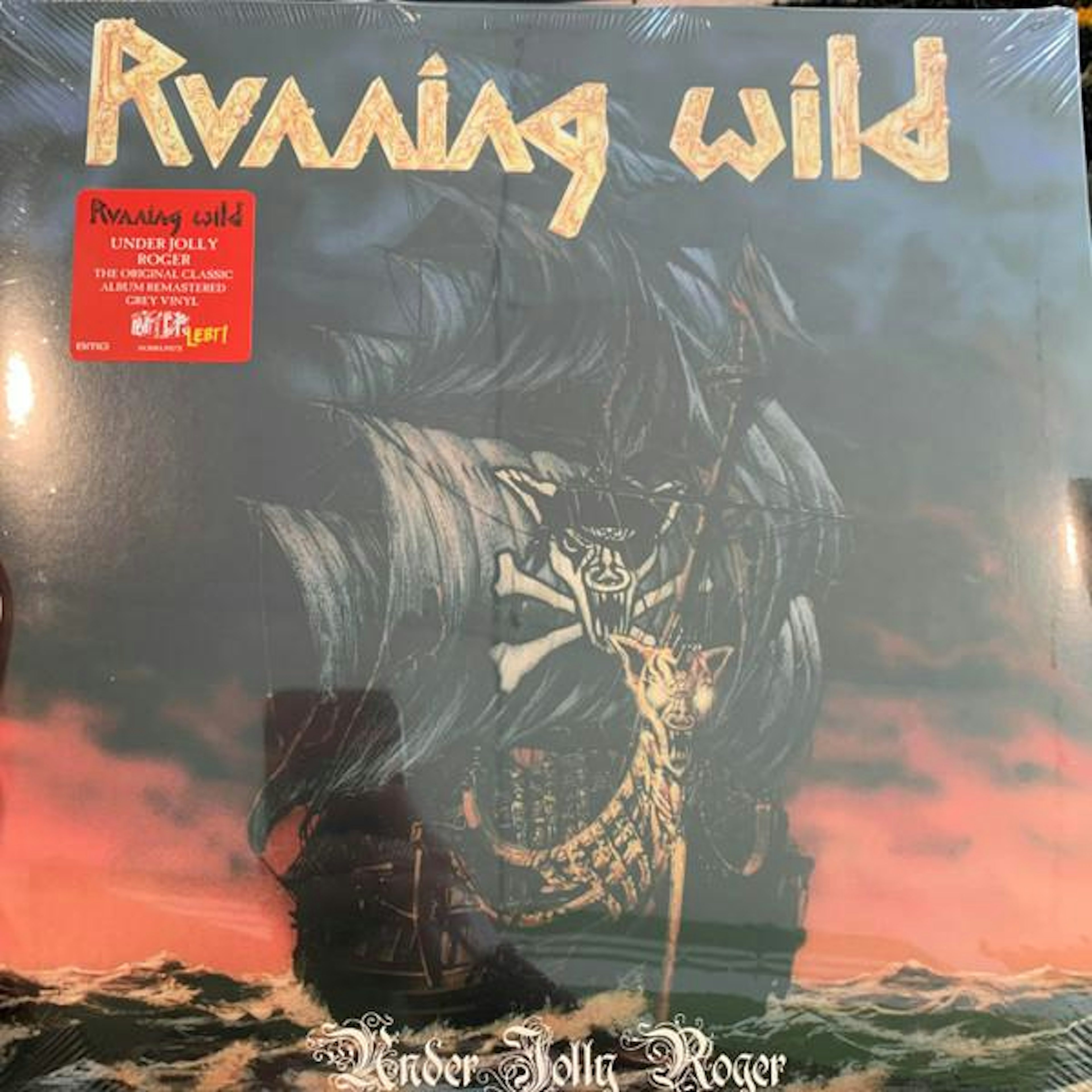 Running Wild UNDER JOLLY ROGER Vinyl Record