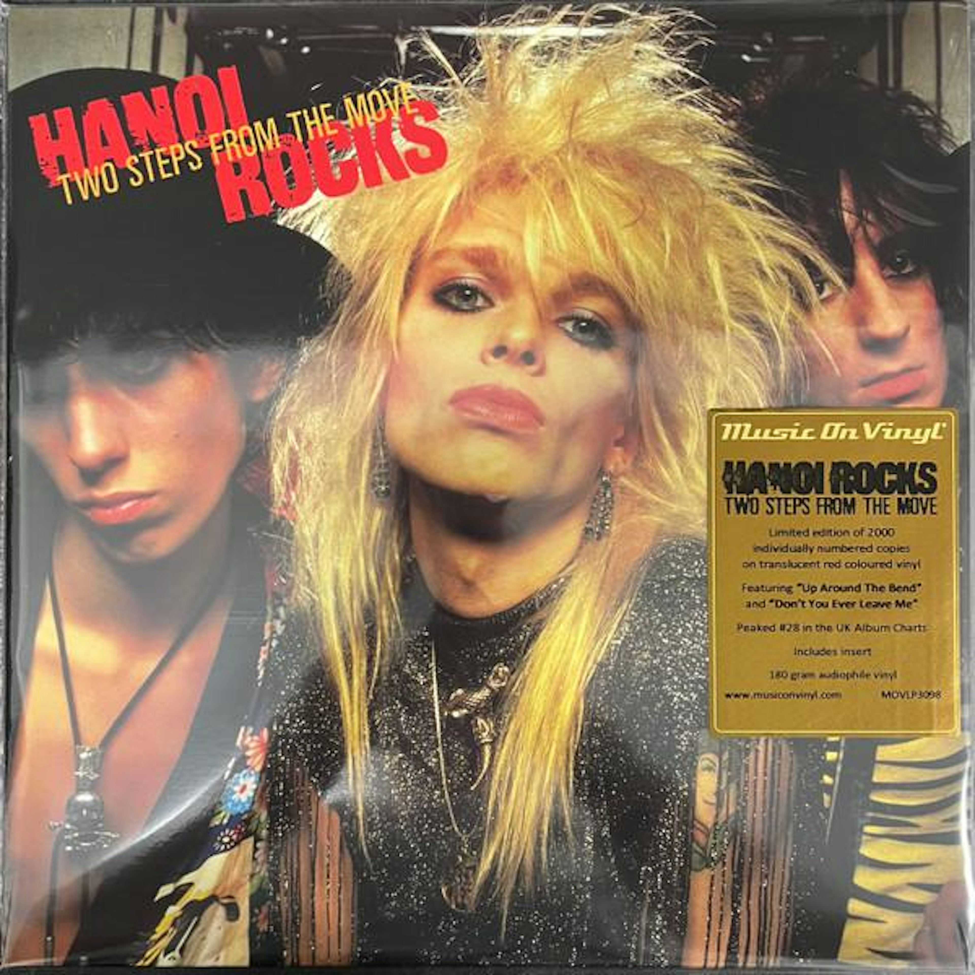 Hanoi Rocks TWO STEPS FROM THE MOVE (TRANSLUCENT RED VINYL) Vinyl Record