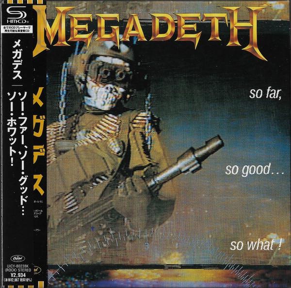 Megadeth SO FAR, SO GOOD SO WHAT! CD