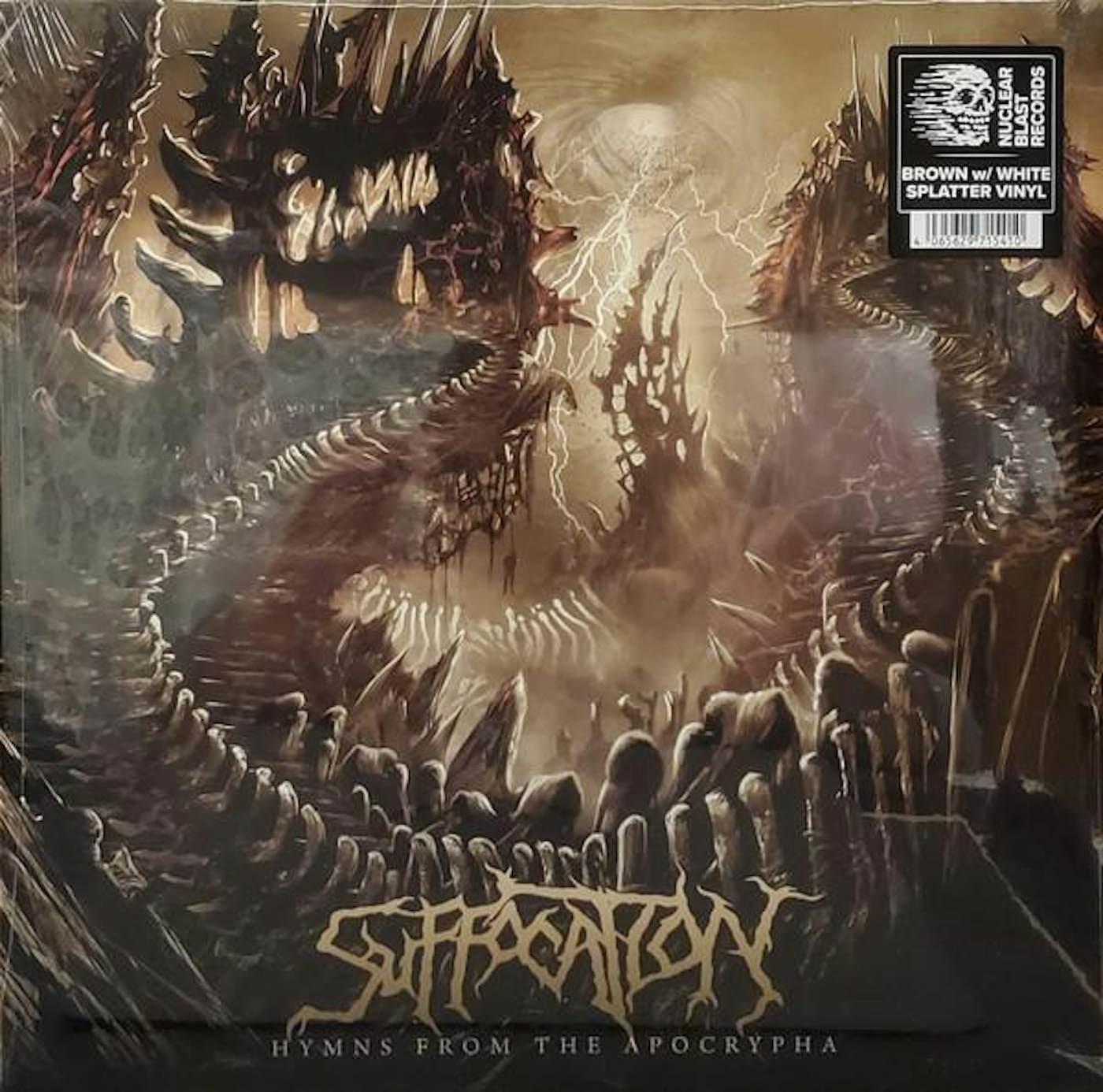 Suffocation Hymns From The Apocrypha (Brown & White Splatter) Vinyl Record