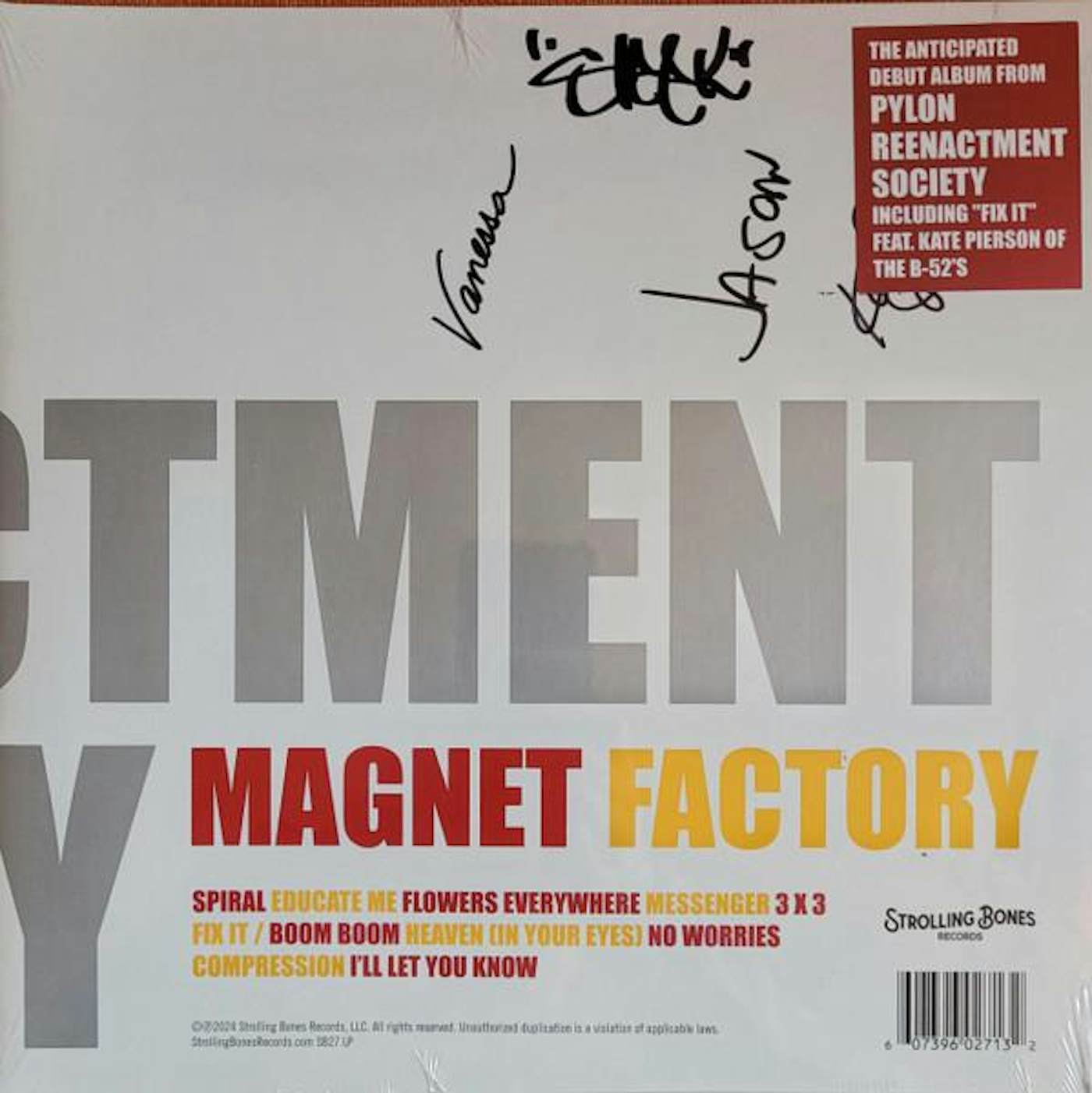 Pylon Reenactment Society MAGNET FACTORY (SIGNED) Vinyl Record