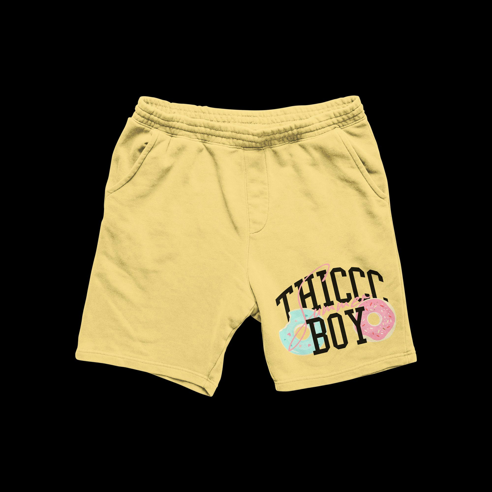 Brendan Schaub Thiccc Boy Summer Yellow Shorts