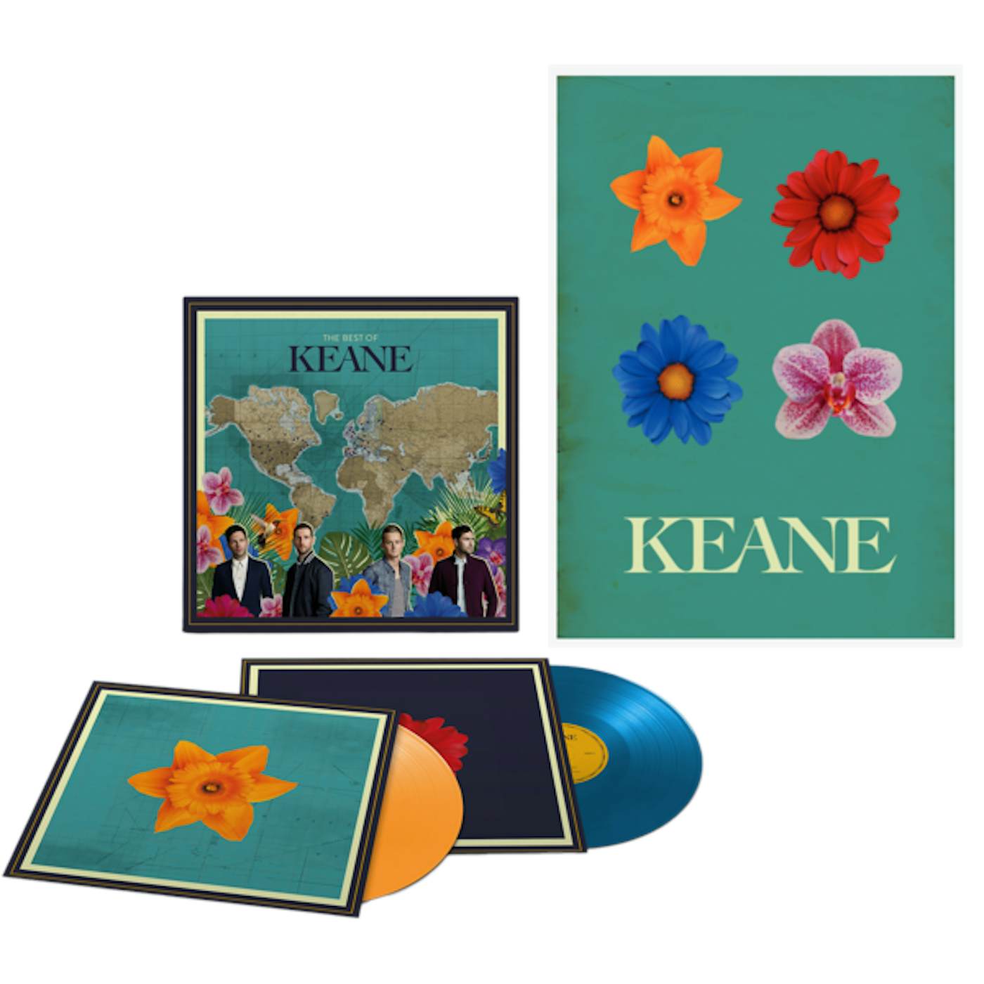 The Best Of Keane: Exclusive Blue & Orange Vinyl 2LP + Poster