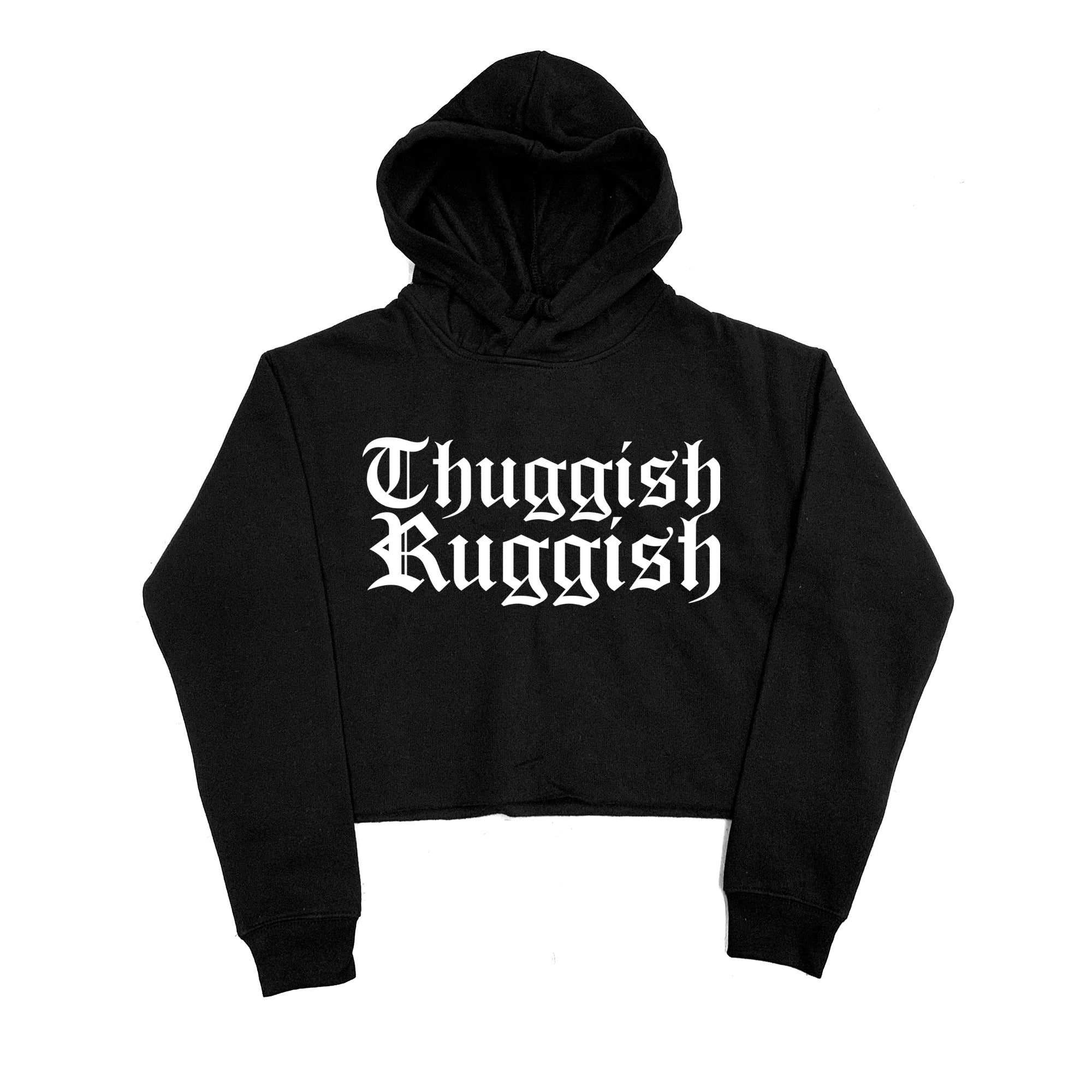 Bone Thugs-N-Harmony Thuggish Ruggish "Black" Crop Top Hoodie