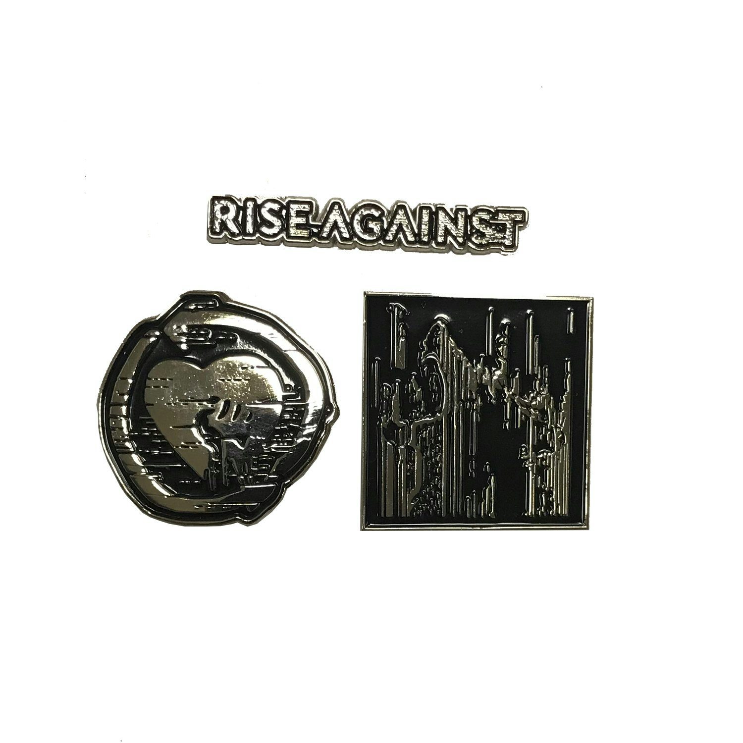 Rise Against RA Enamel Pin Set