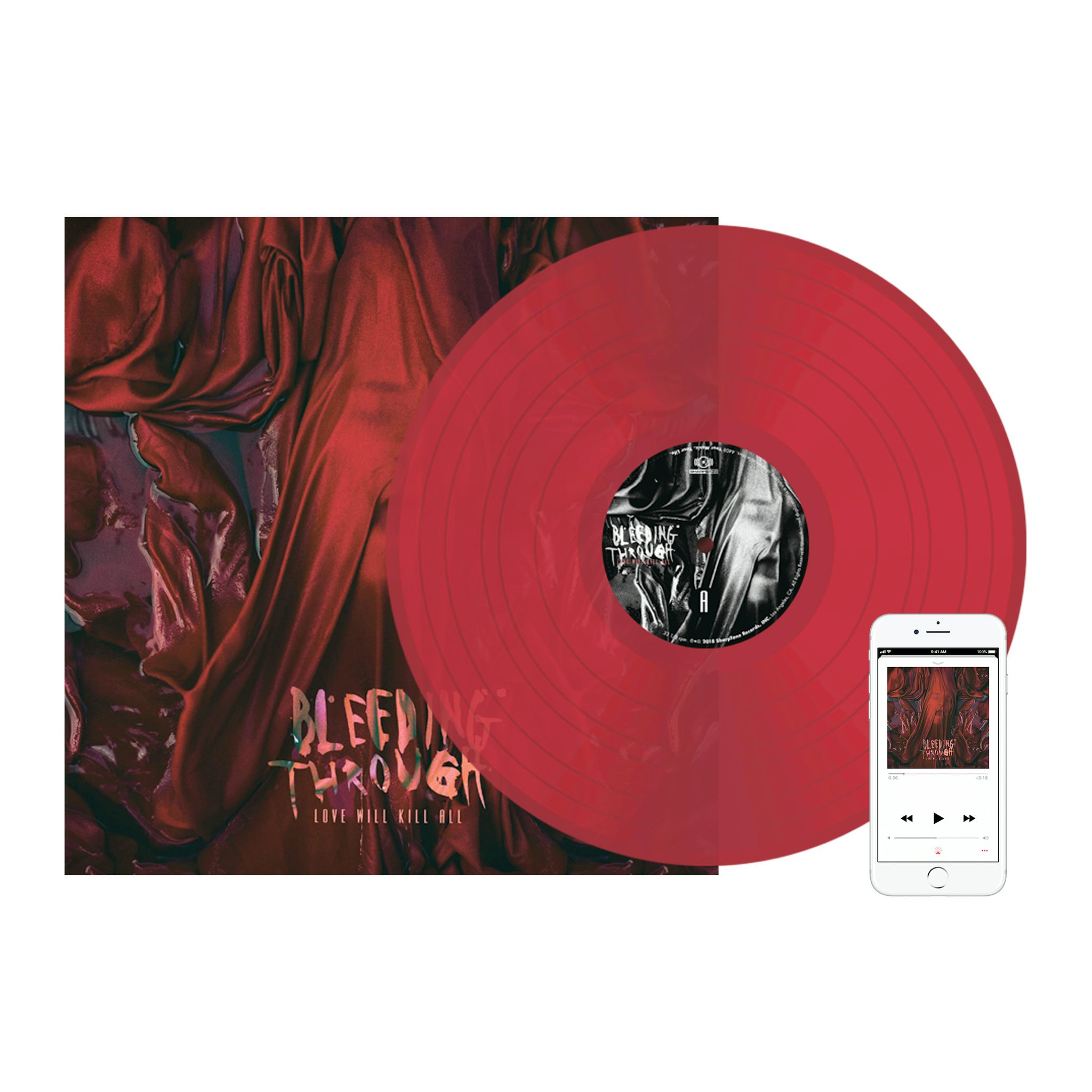 Bleeding Through - 'Love Will Kill All' Trans Red Vinyl