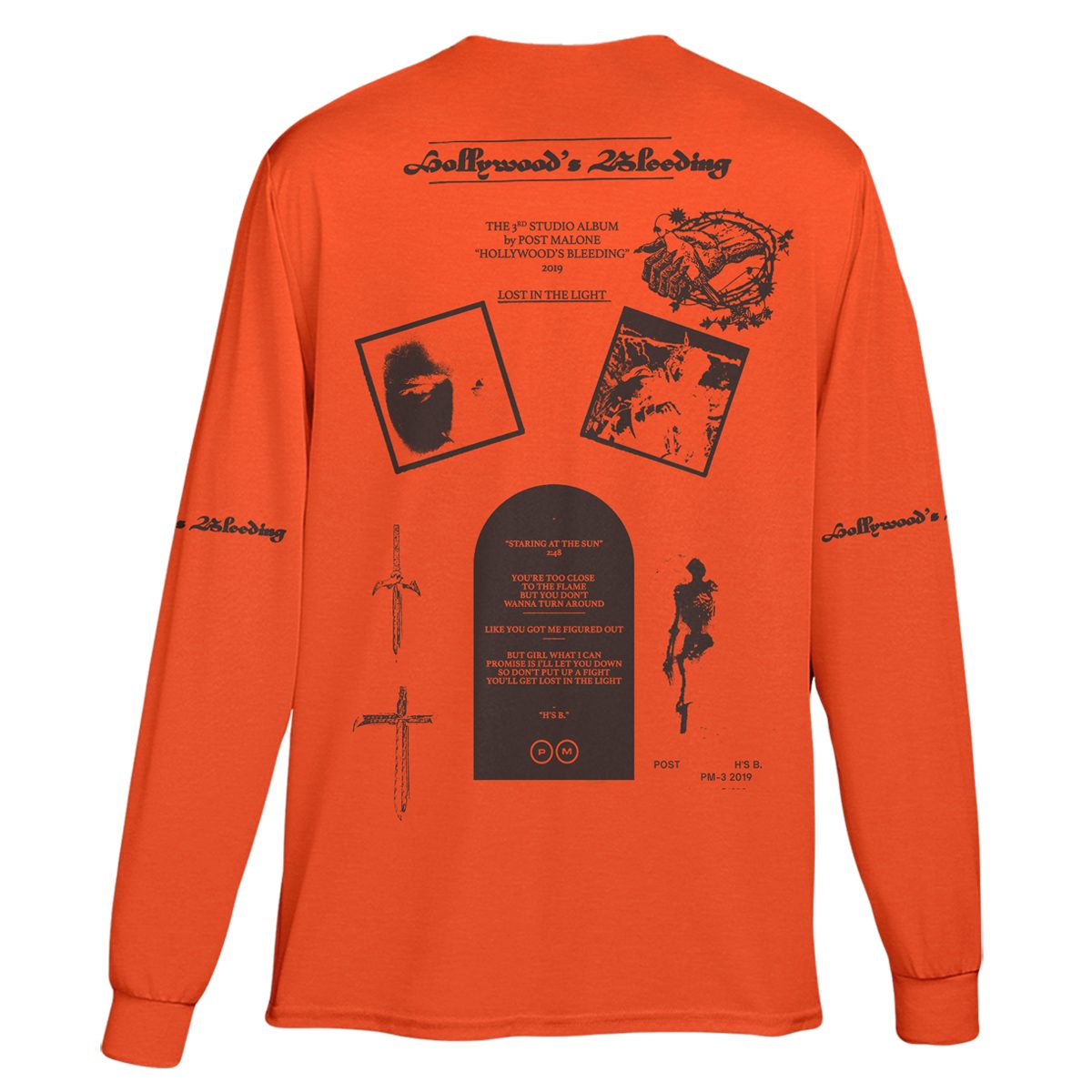 Post Malone Hollywood's Bleeding Portrait Longsleeve