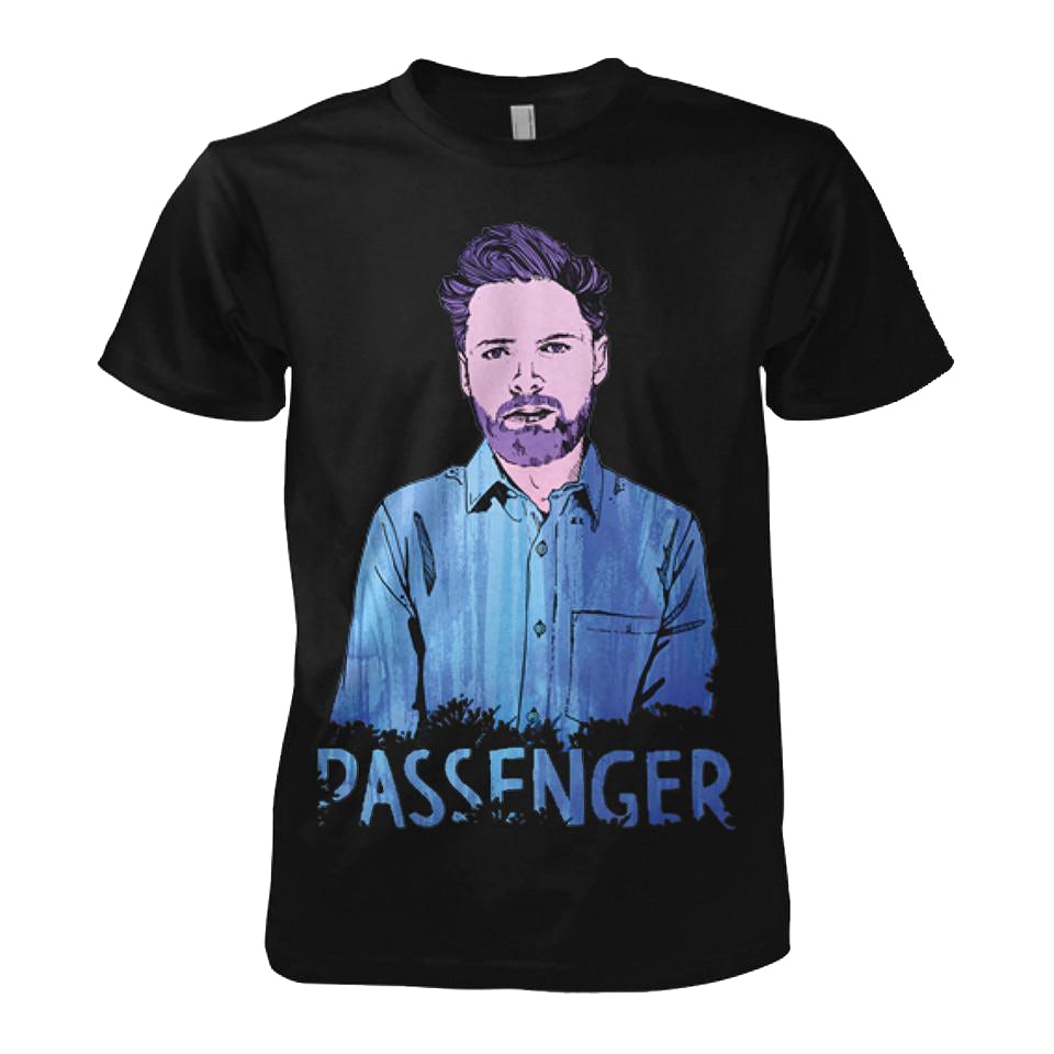 Passenger All the Little Lights | Folk Giant T-Shirt (Black)