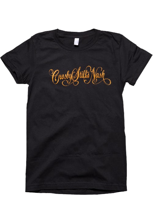 Crosby, Stills & Nash CSN "Scripty Logo" Womens T-Shirt