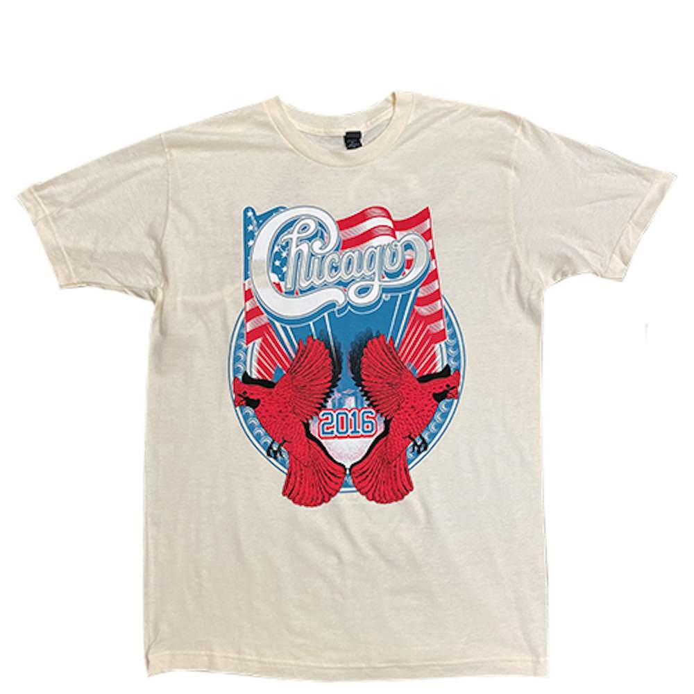 Chicago Natural 2016 Cardinalflag Itinerary Mens Tee