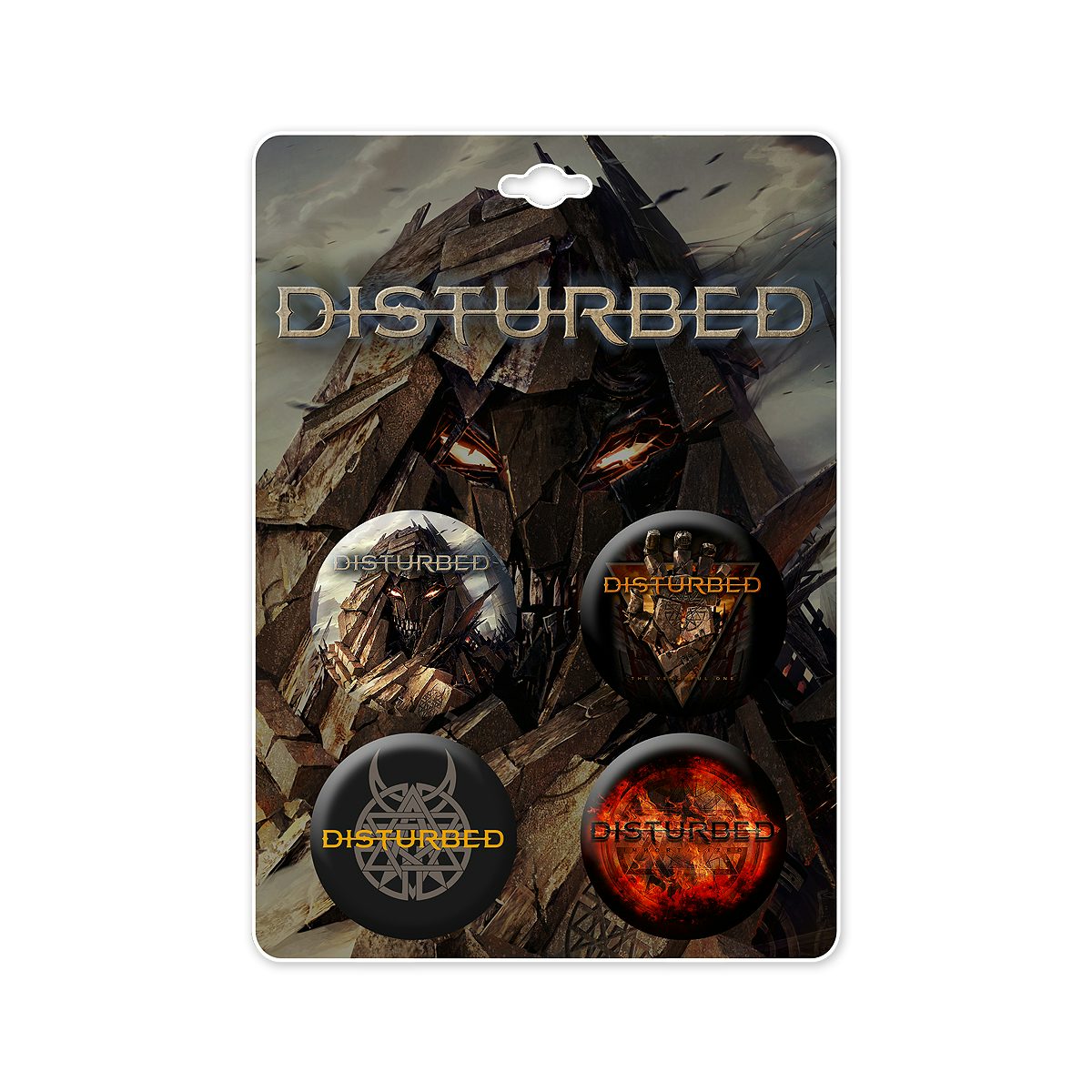Disturbed Immortalized Button Pack