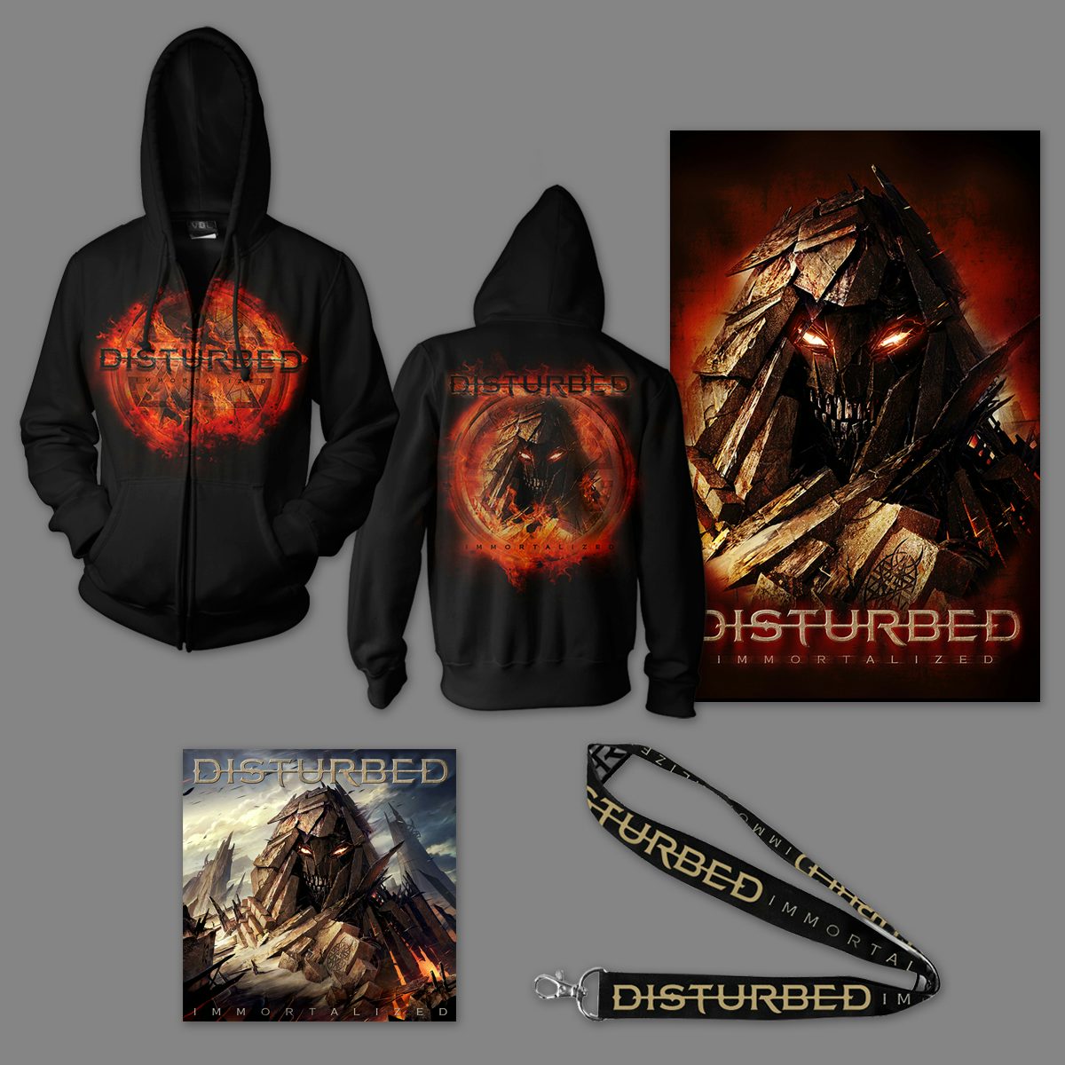 Disturbed Immortalized Hoodie Bundle