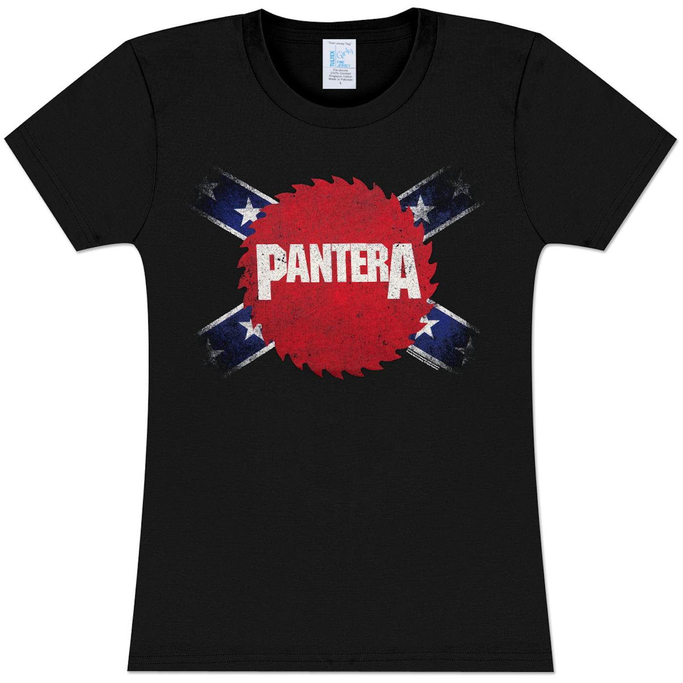 Pantera Flag Crest Girlie T-Shirt