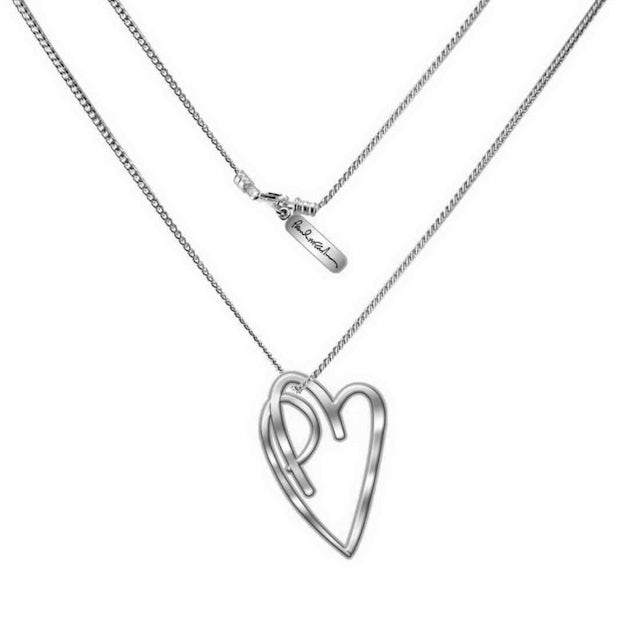 Paul McCartney Pm Heart Necklace
