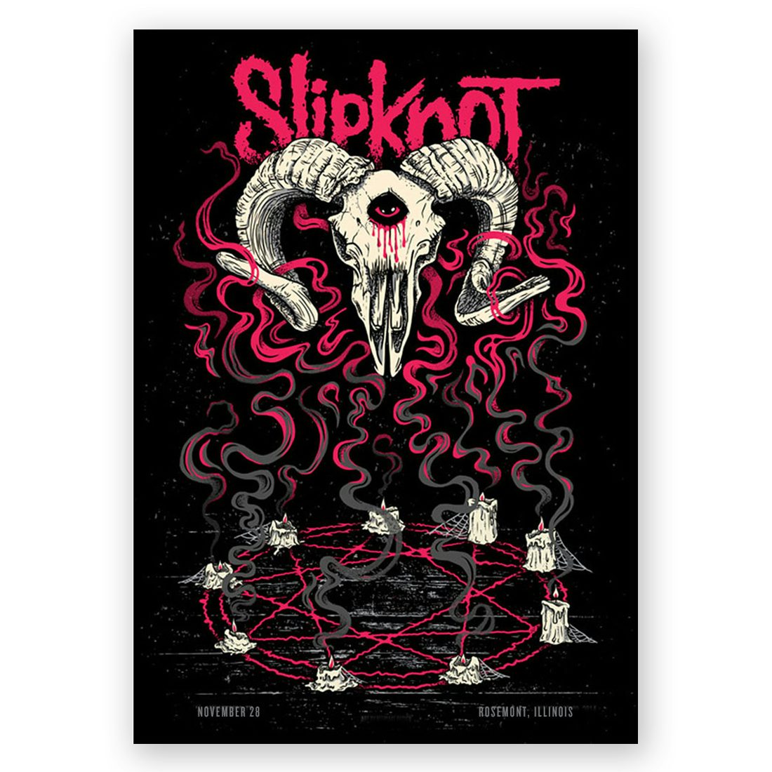 Slipknot Rosemont Event Poster