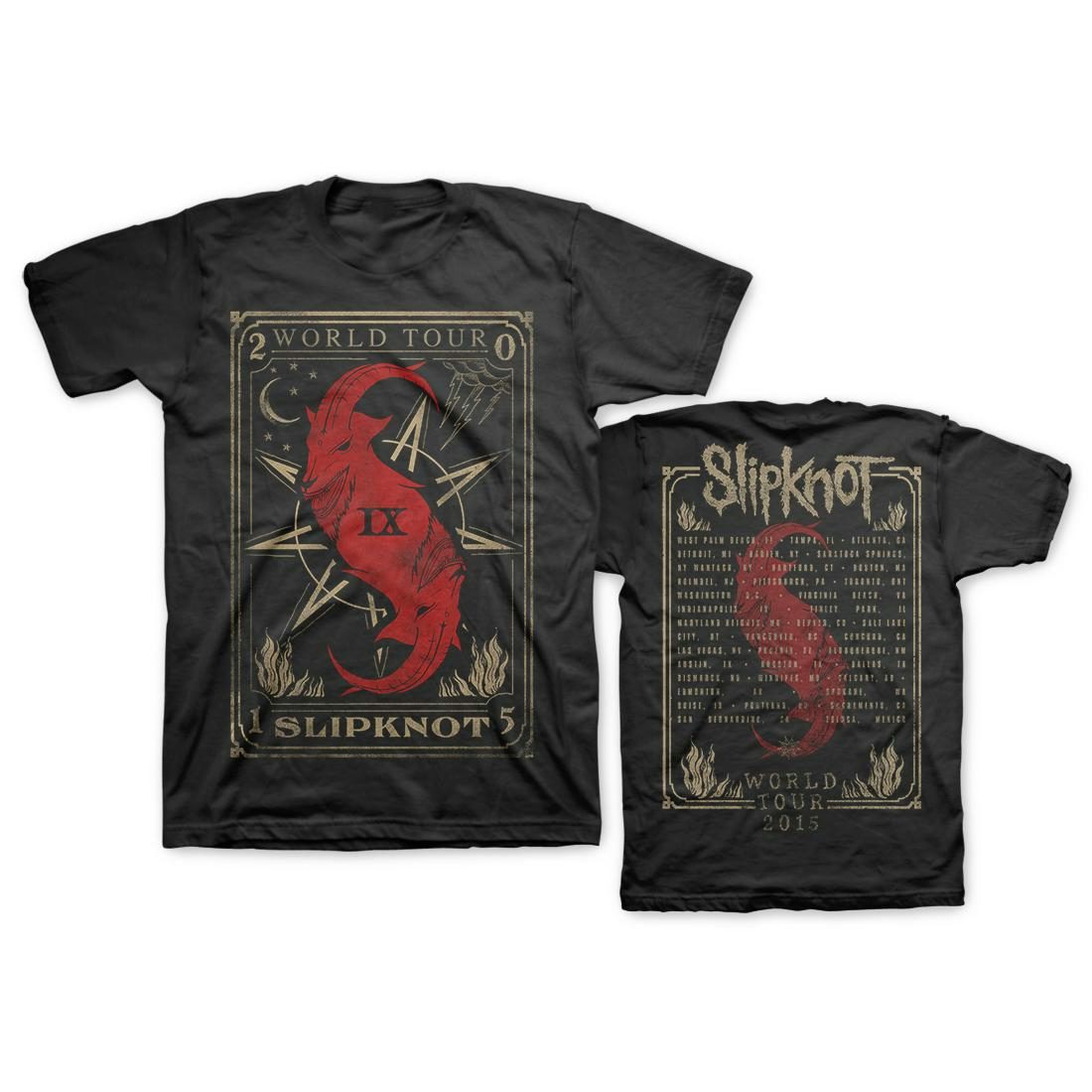 Slipknot TAROT CARD WORLD TOUR TEE