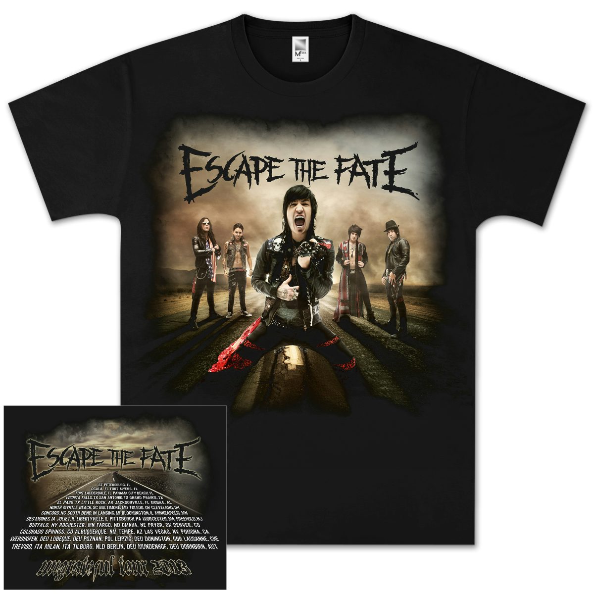 Escape the Fate Road Photo Tour T-Shirt
