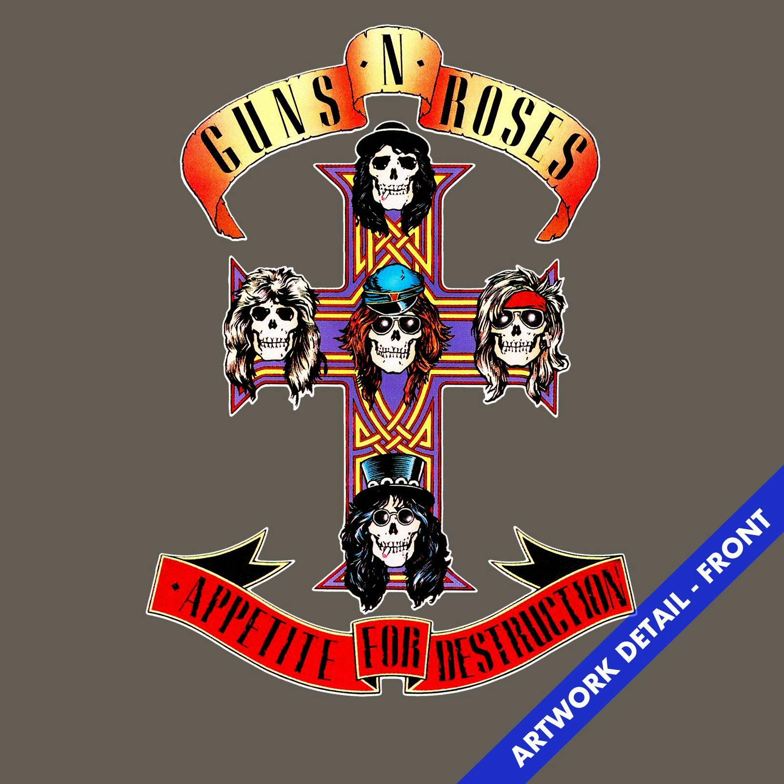 Guns N' Roses T-Shirt | Appetite For Destruction Cross Logo Guns N ...