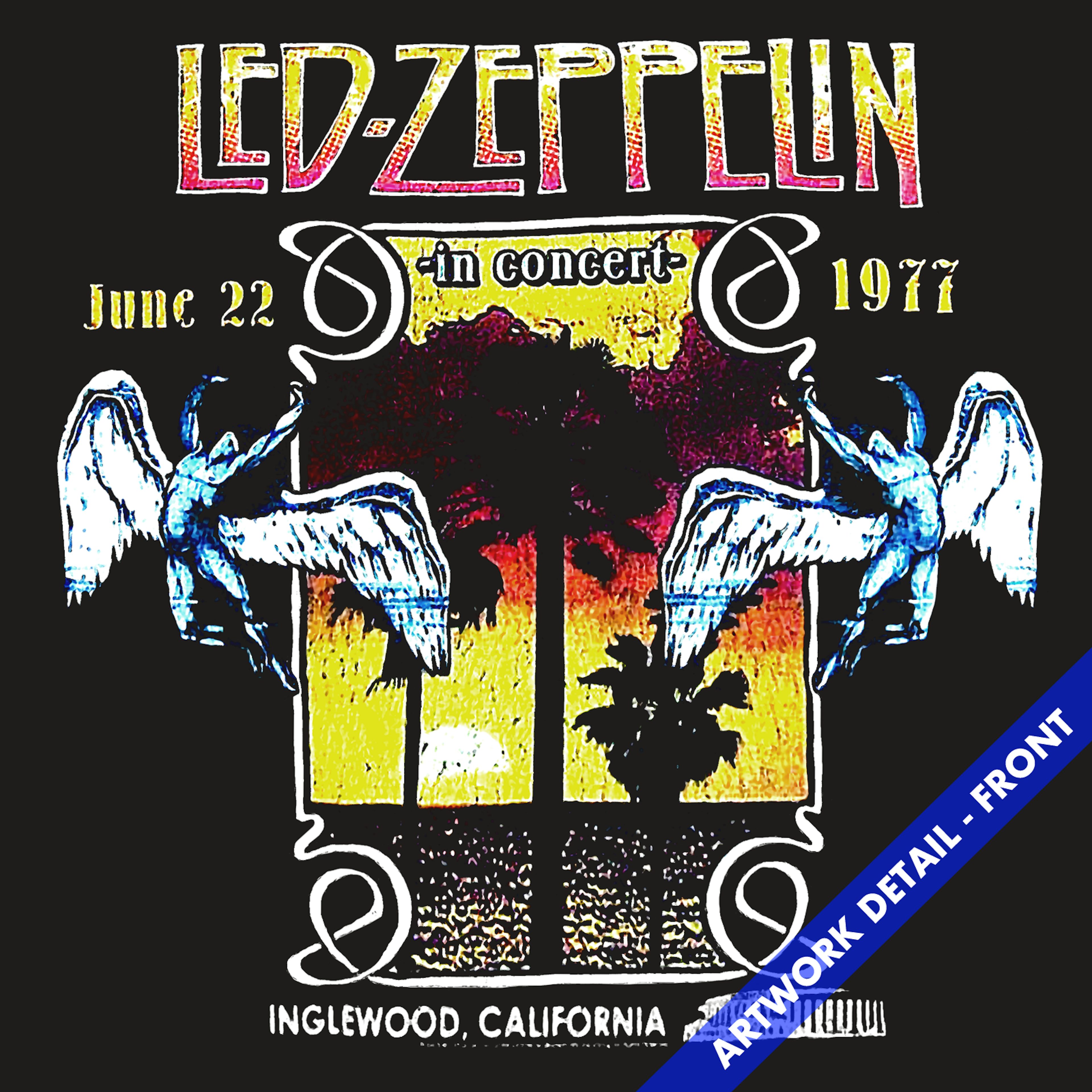 Led Zeppelin T-Shirt | Inglewood '77 Concert Led Zeppelin Shirt (Reissue)