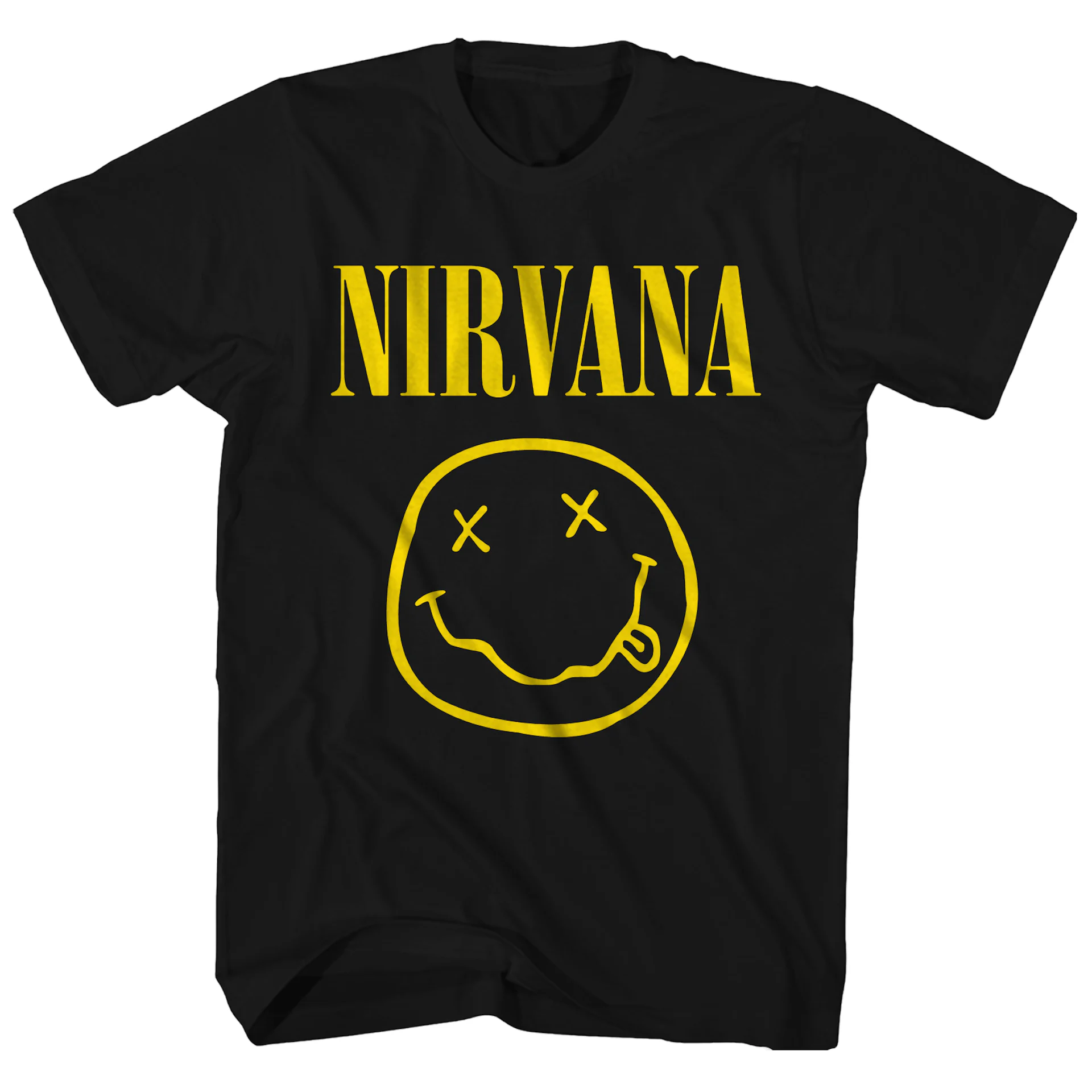 Nirvana T-Shirt | Smiley Face Logo One-Sided Nirvana Shirt