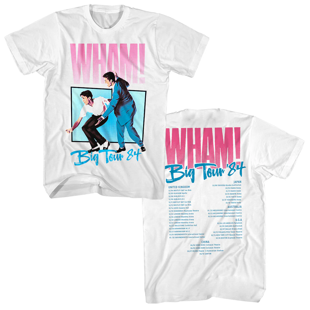 Wham! T-Shirt | Big Tour ’84 Shirt (Reissue)