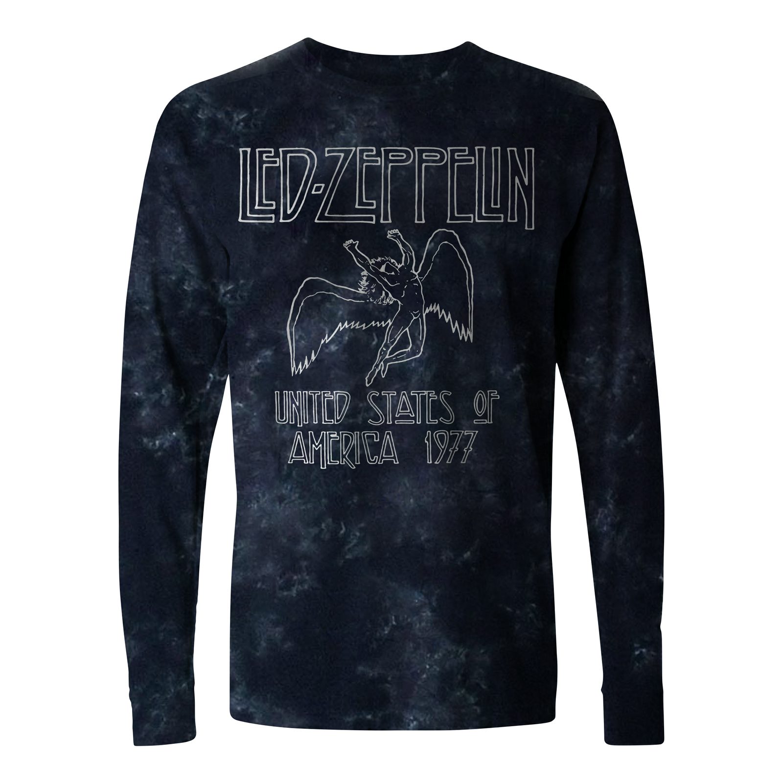 Led Zeppelin Long Sleeve Shirt | US Tour ’77 Tie Dye Led Zeppelin Long ...