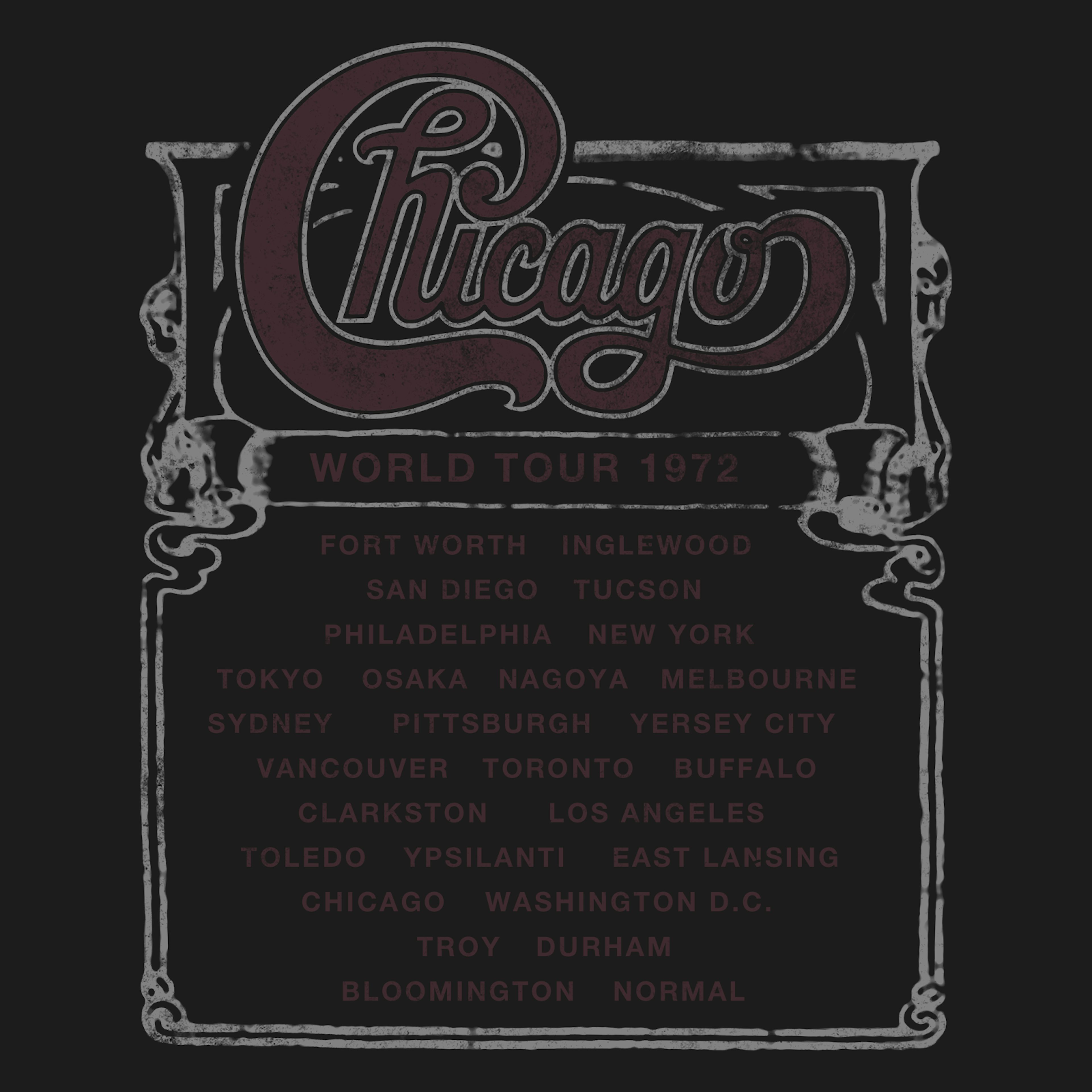 Chicago T-Shirt | World Tour ’72 Chicago Shirt (Reissue)
