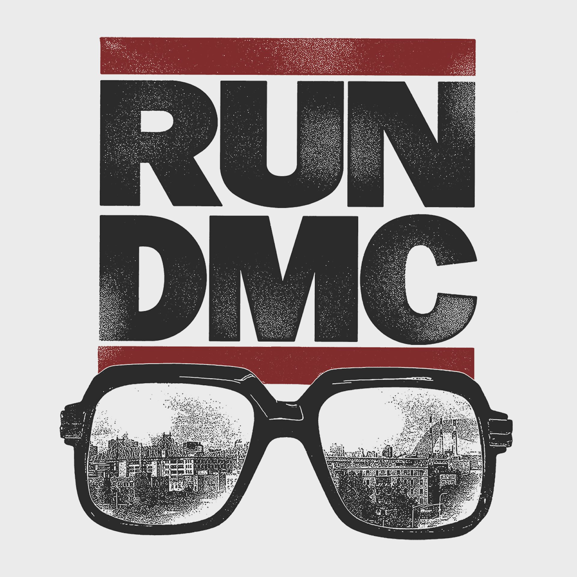 Run DMC T-Shirt | Classic Logo & Glasses Run DMC Shirt