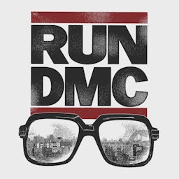 Run DMC T-Shirt | Classic Logo & Glasses Run DMC Shirt
