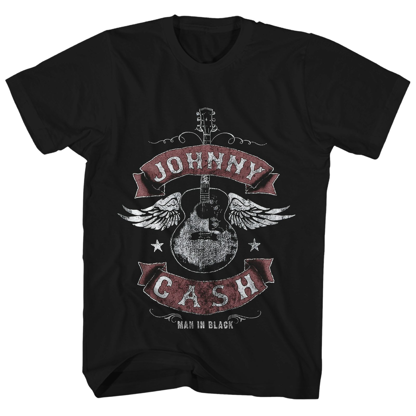 Johnny Cash T-Shirt | Winged Guitar Johnny Cash Shirt