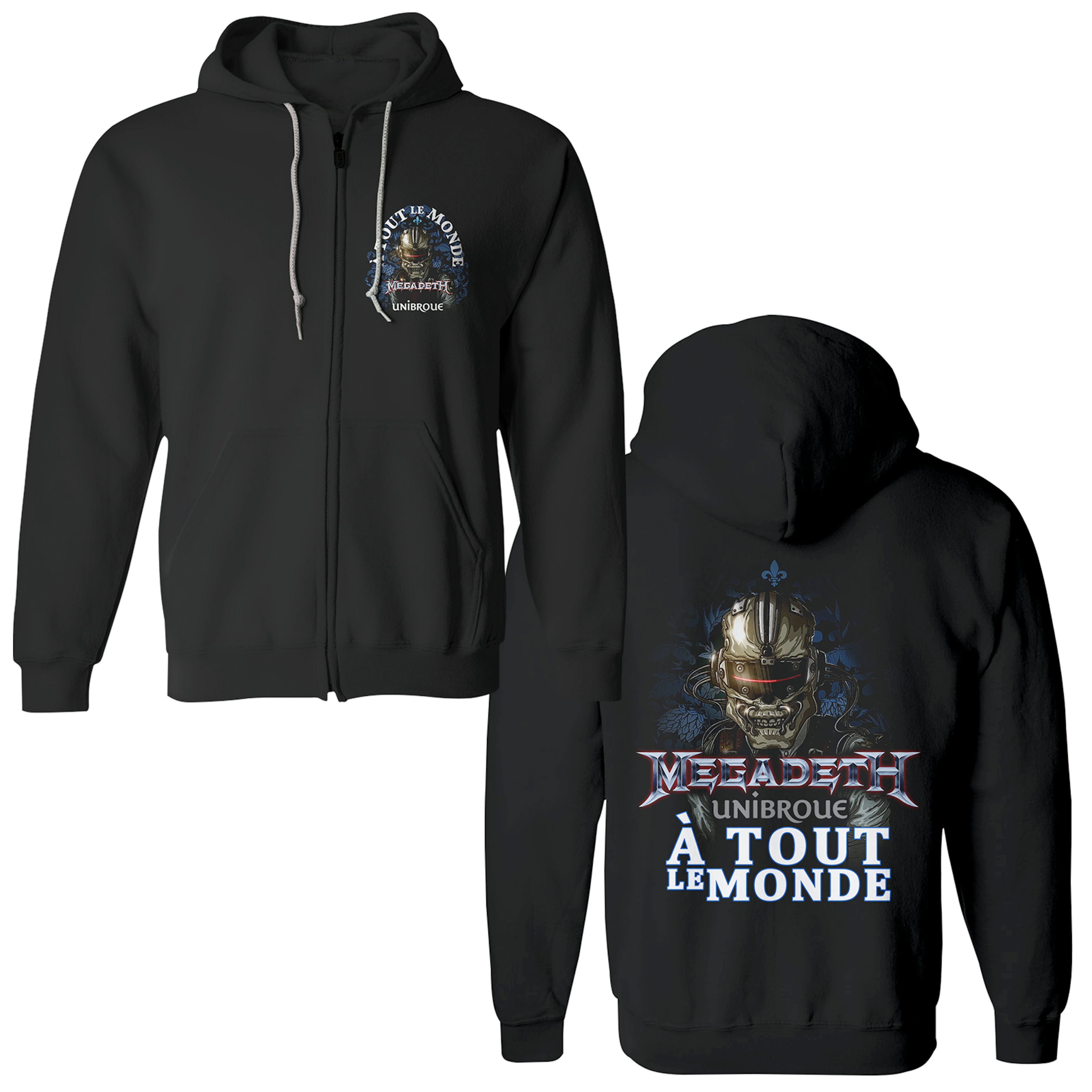Megadeth Zip-Up Hoodie | A Tout Le Monde Megadeth Hoodie