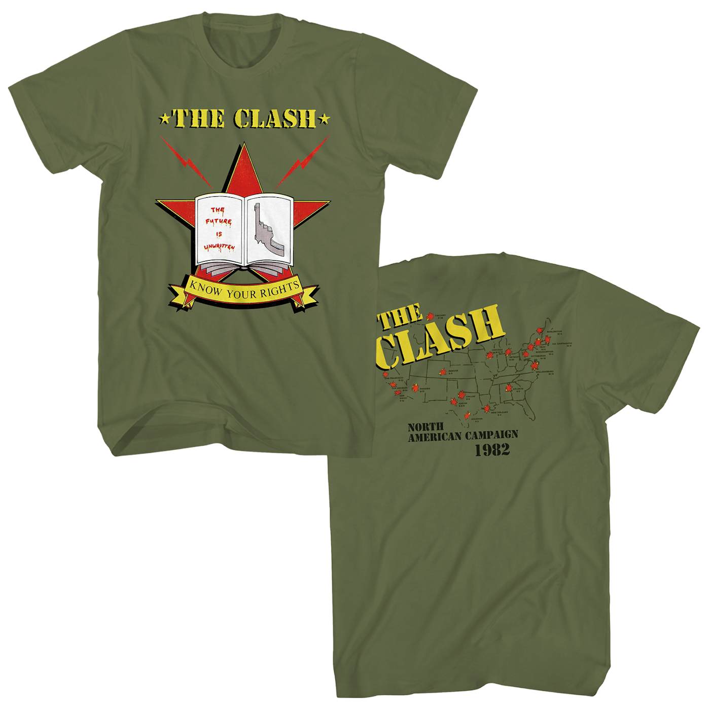The Clash T-Shirt | Know Your Rights Tour ’82 The Clash Shirt (Reissue)