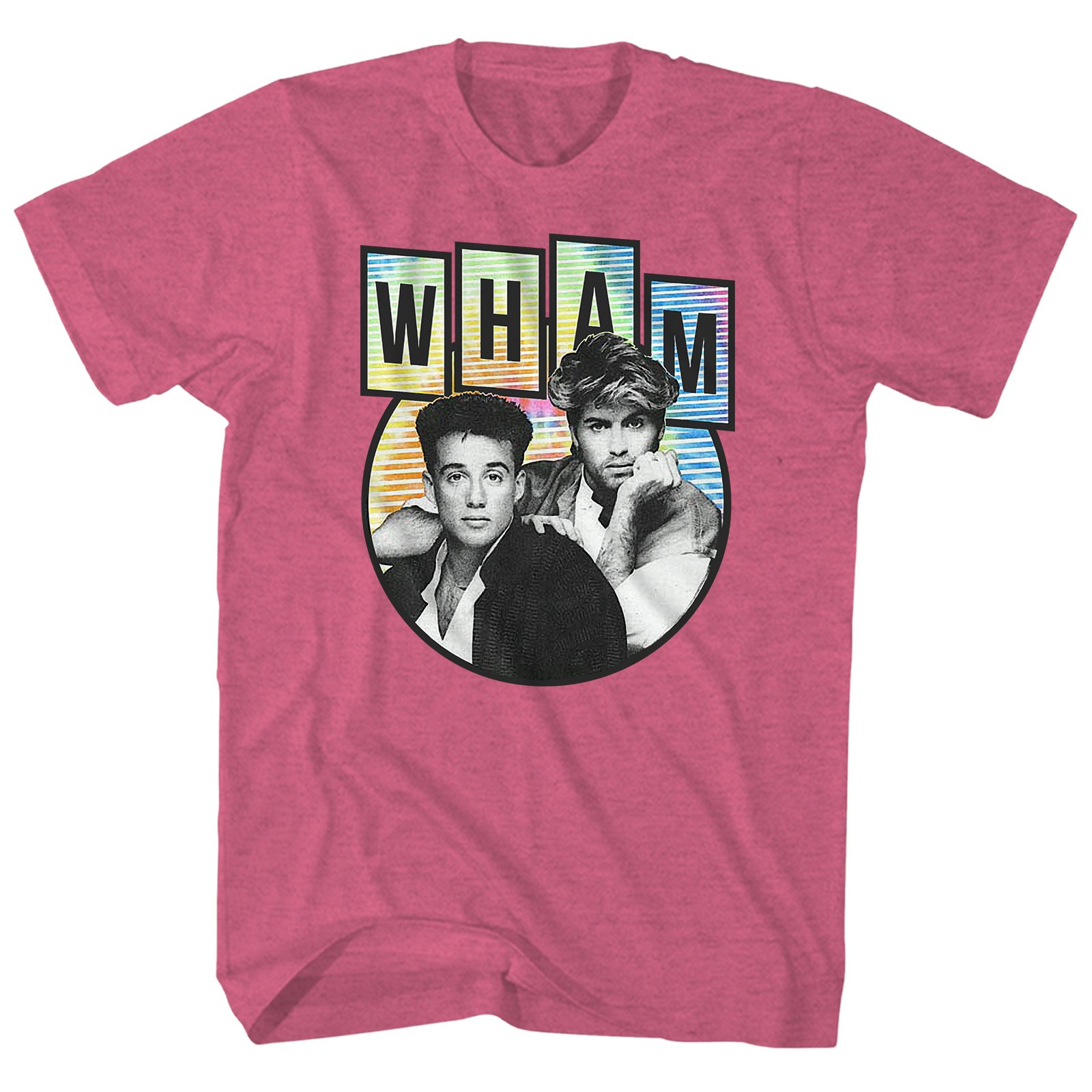 Wham! T-Shirt | Rainbow Circle Wham! Shirt