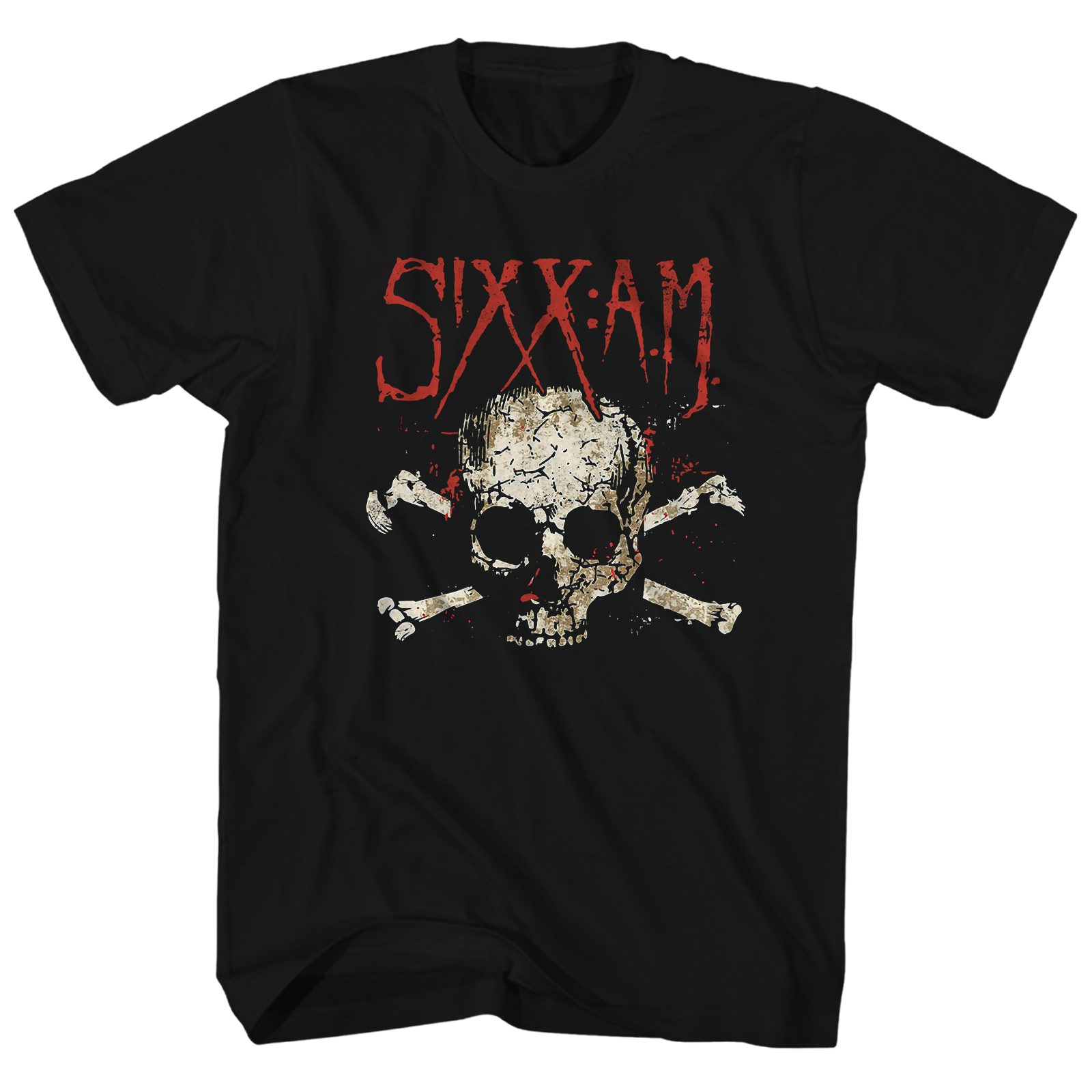 Sixx:AM Sixx:A.M. T-Shirt | Darkness Skull And Bones Sixx:A.M. Shirt