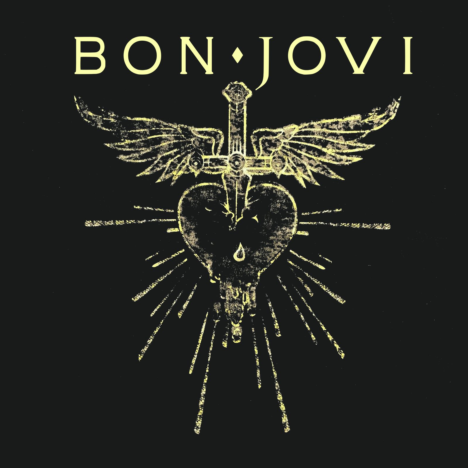 Bon Jovi T-Shirt | Heart & Dagger Logo Bon Jovi Shirt