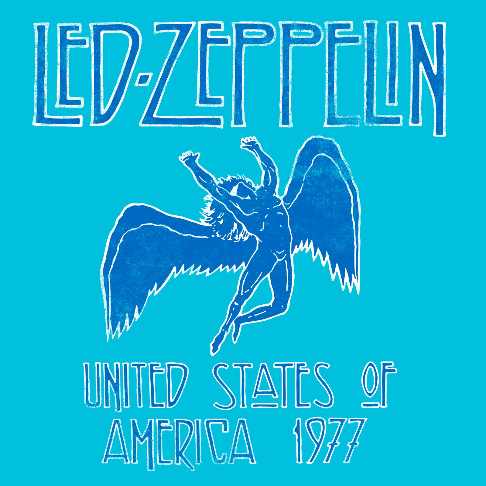 Led Zeppelin T-Shirt | Icarus ’77 Tour Radial Tie Dye Led Zeppelin ...