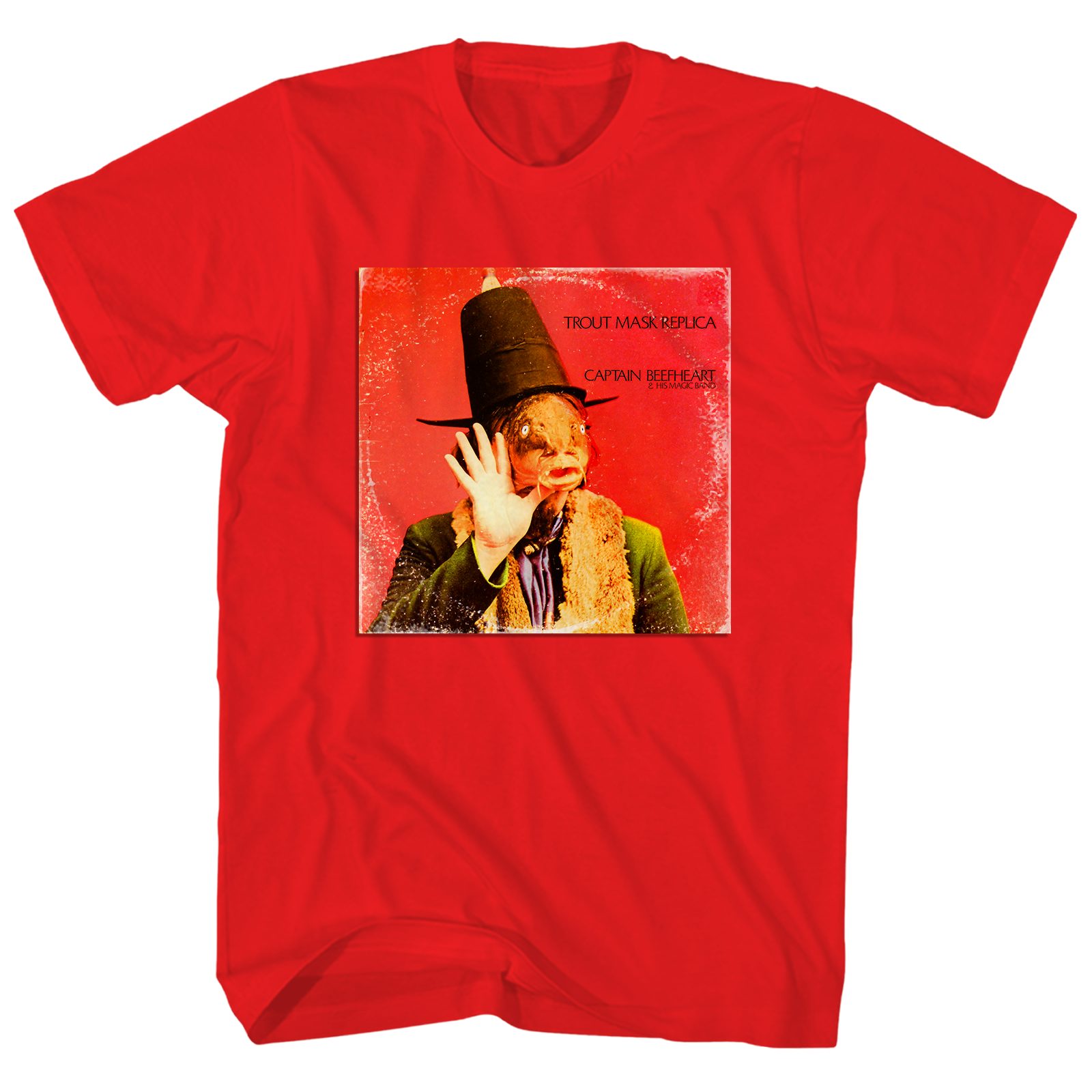 Captain Beefheart T-Shirt | Trout Mask Replica Album Art Captain ...