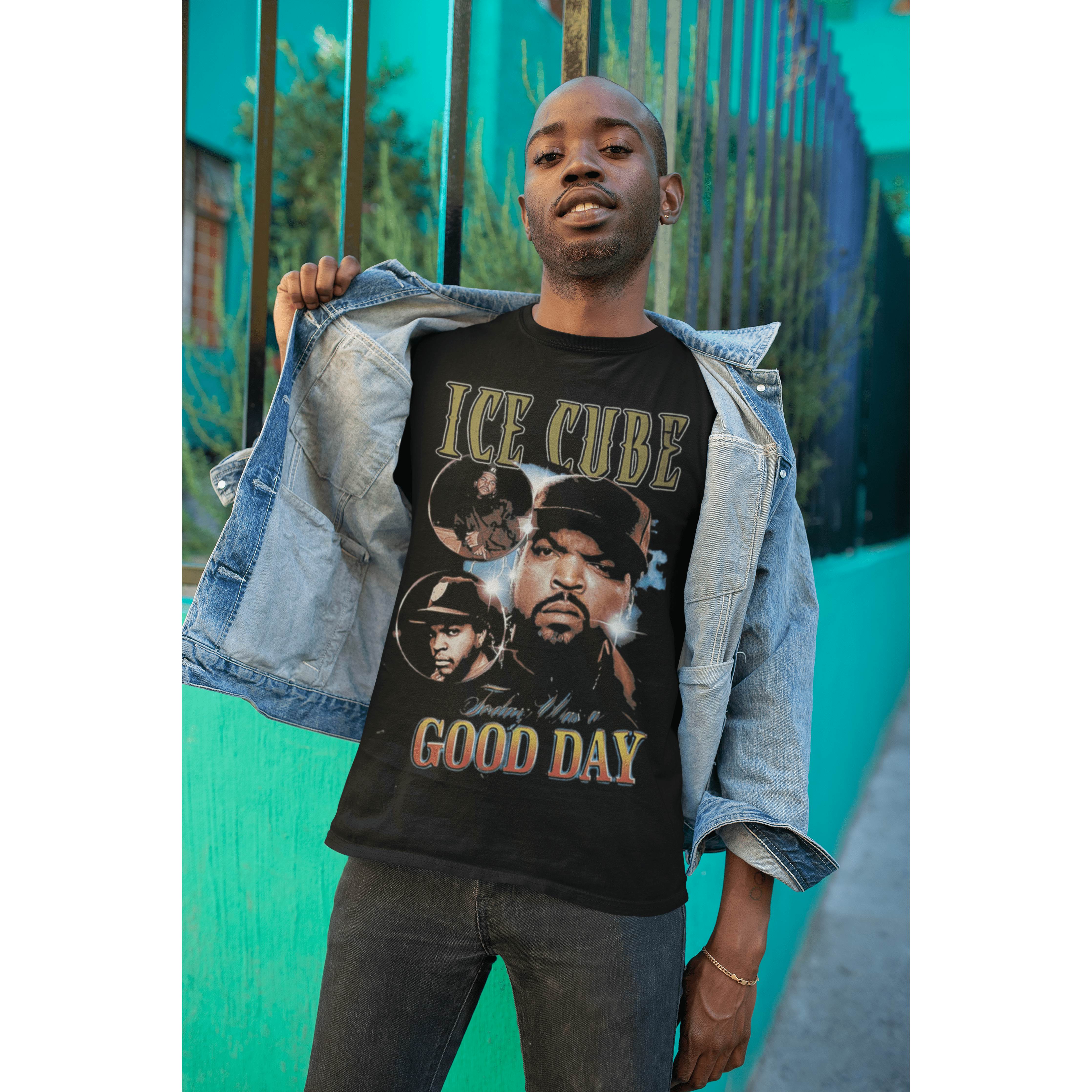 Ice Cube T-Shirt | Today Was A Good Day Photo Collage Ice Cube Shirt