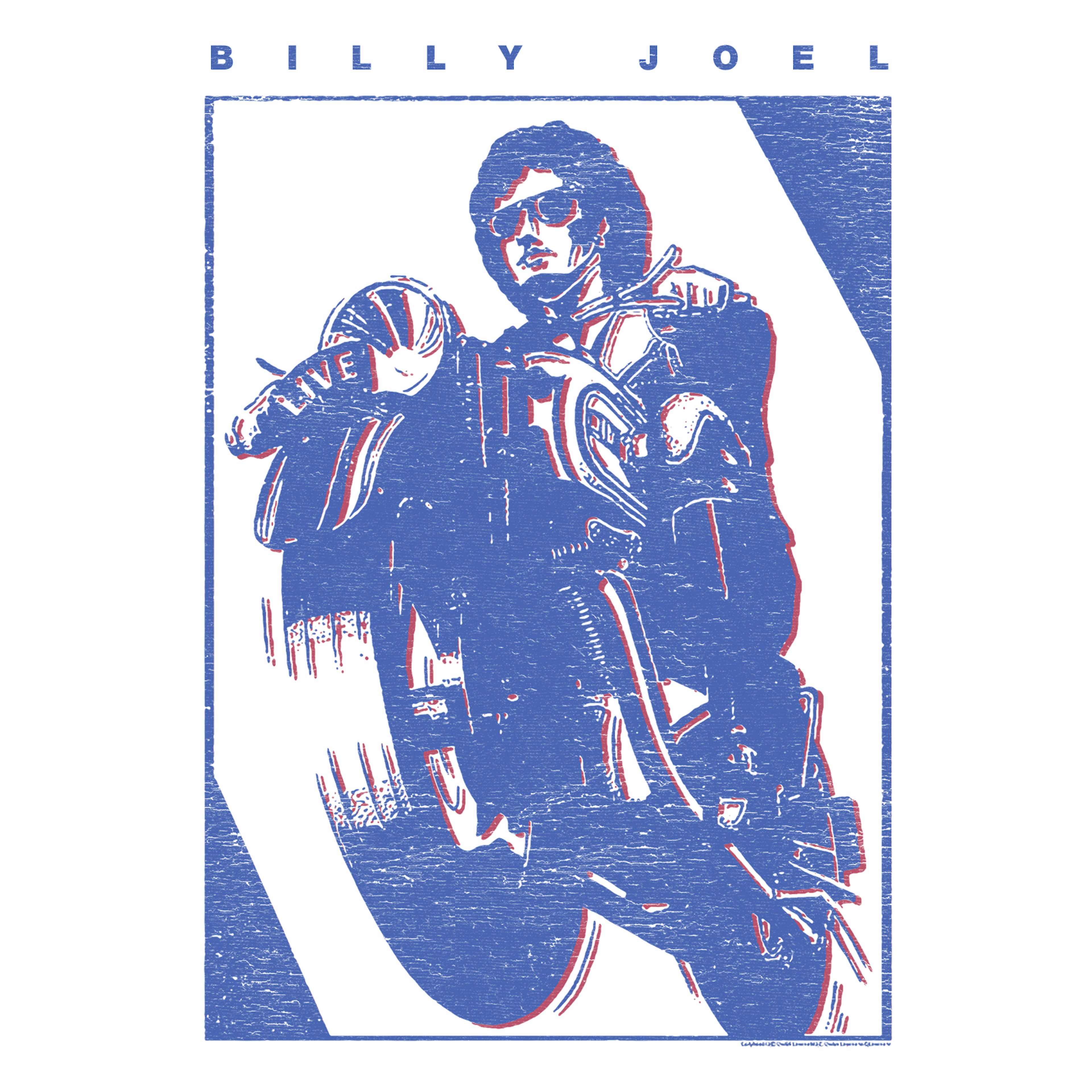 Billy Joel T-Shirt | Billy Joel Distressed Billy Joel Shirt