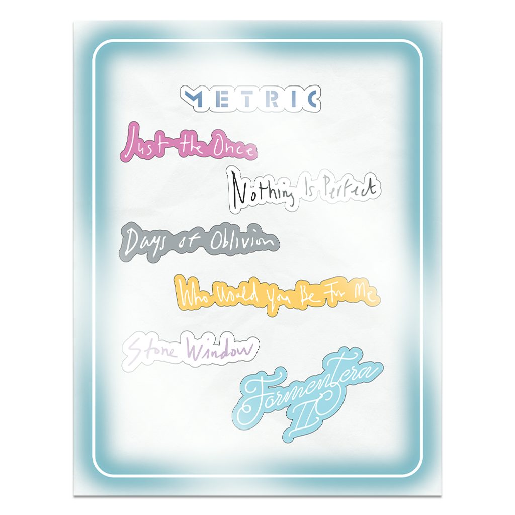 Metric Formentera II Sticker Sheet- Limited Edition